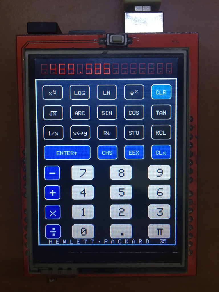 HP-35 Scientific Calculator Emulator With Arduino Uno | Trybotics