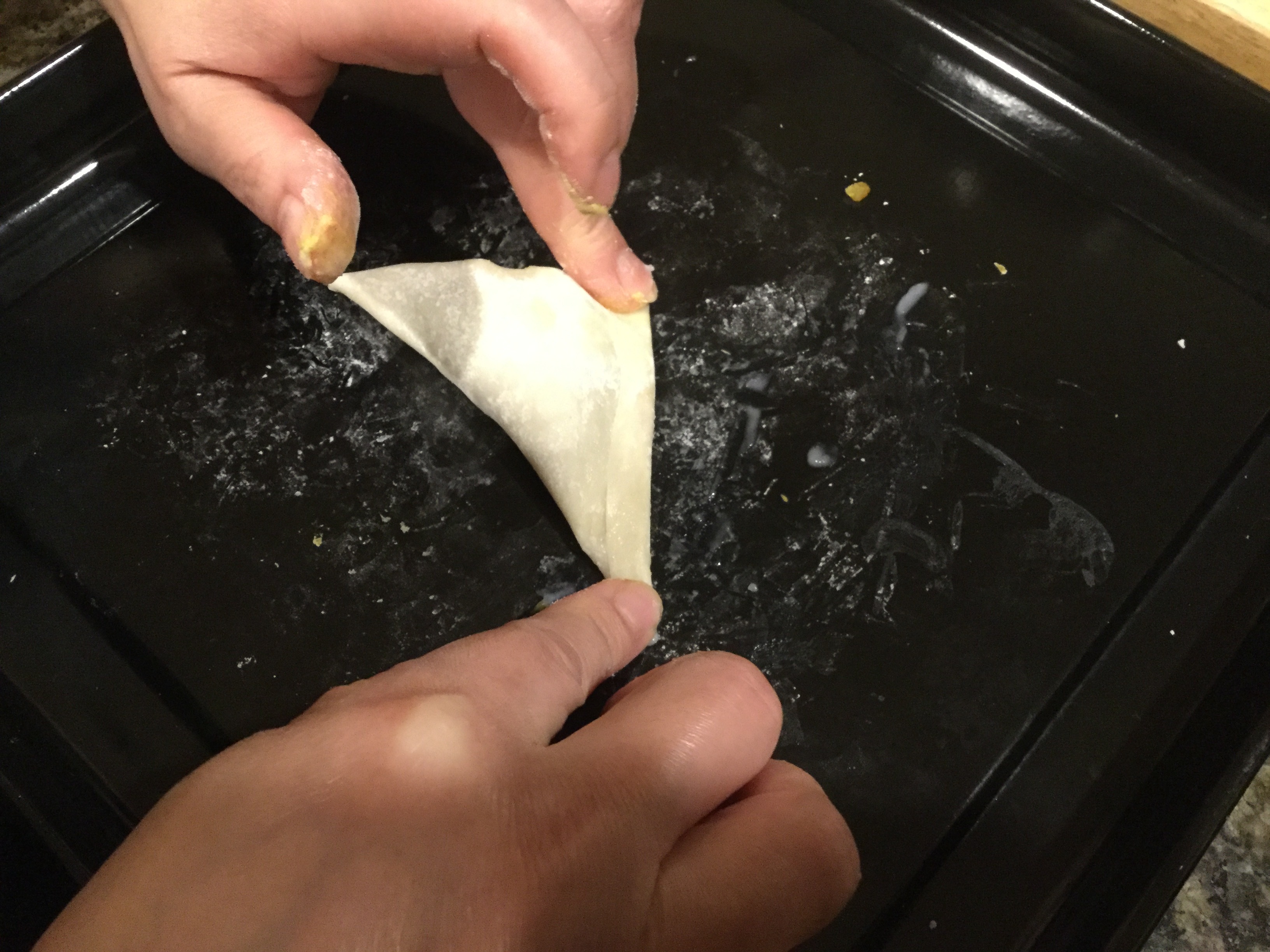 How to Make Curry Puffs in Triangular Form #HMS2020 : 10 Steps ...