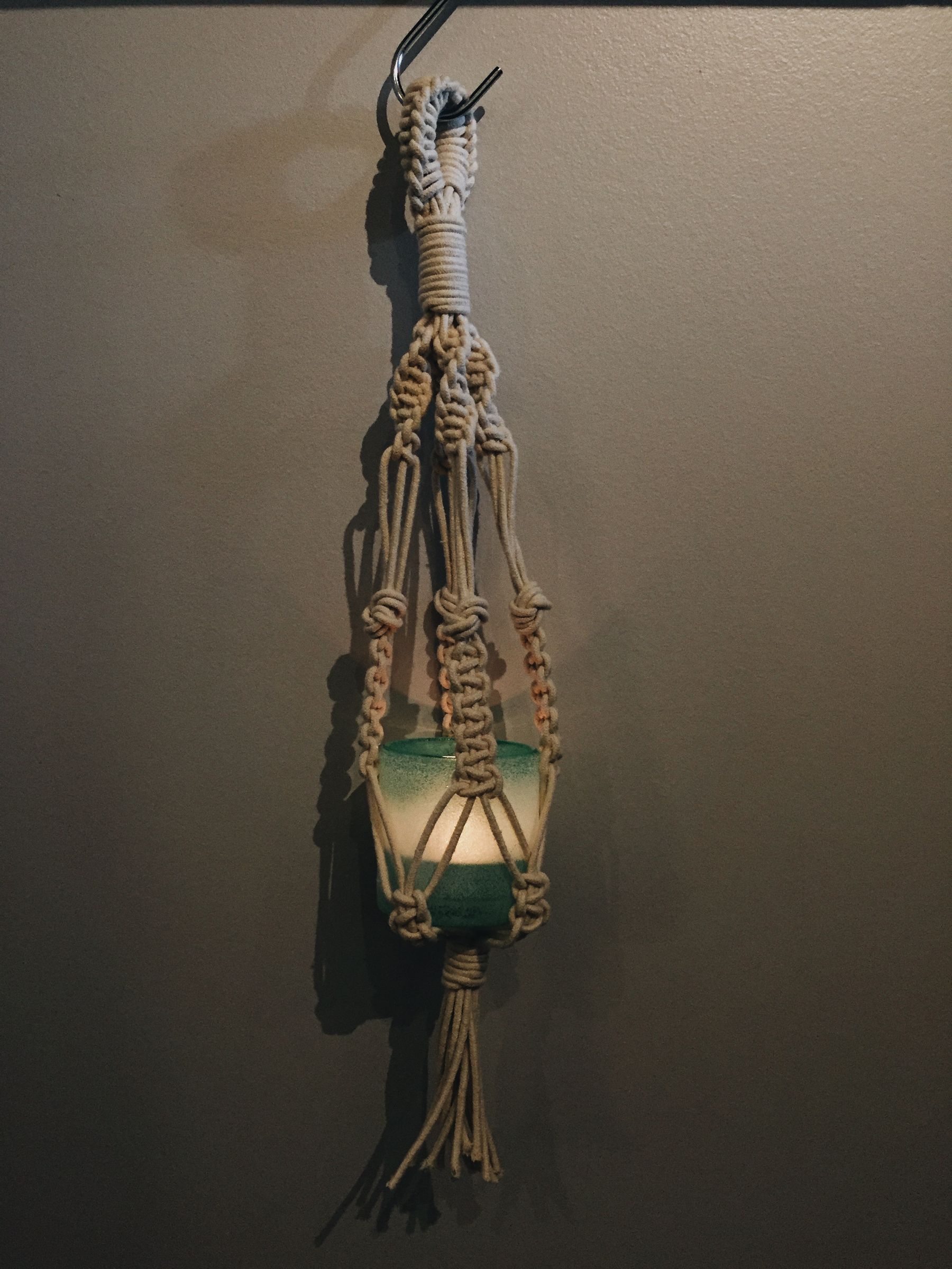 Macrame Candle Hanger : 8 Steps (with Pictures) - Instructables