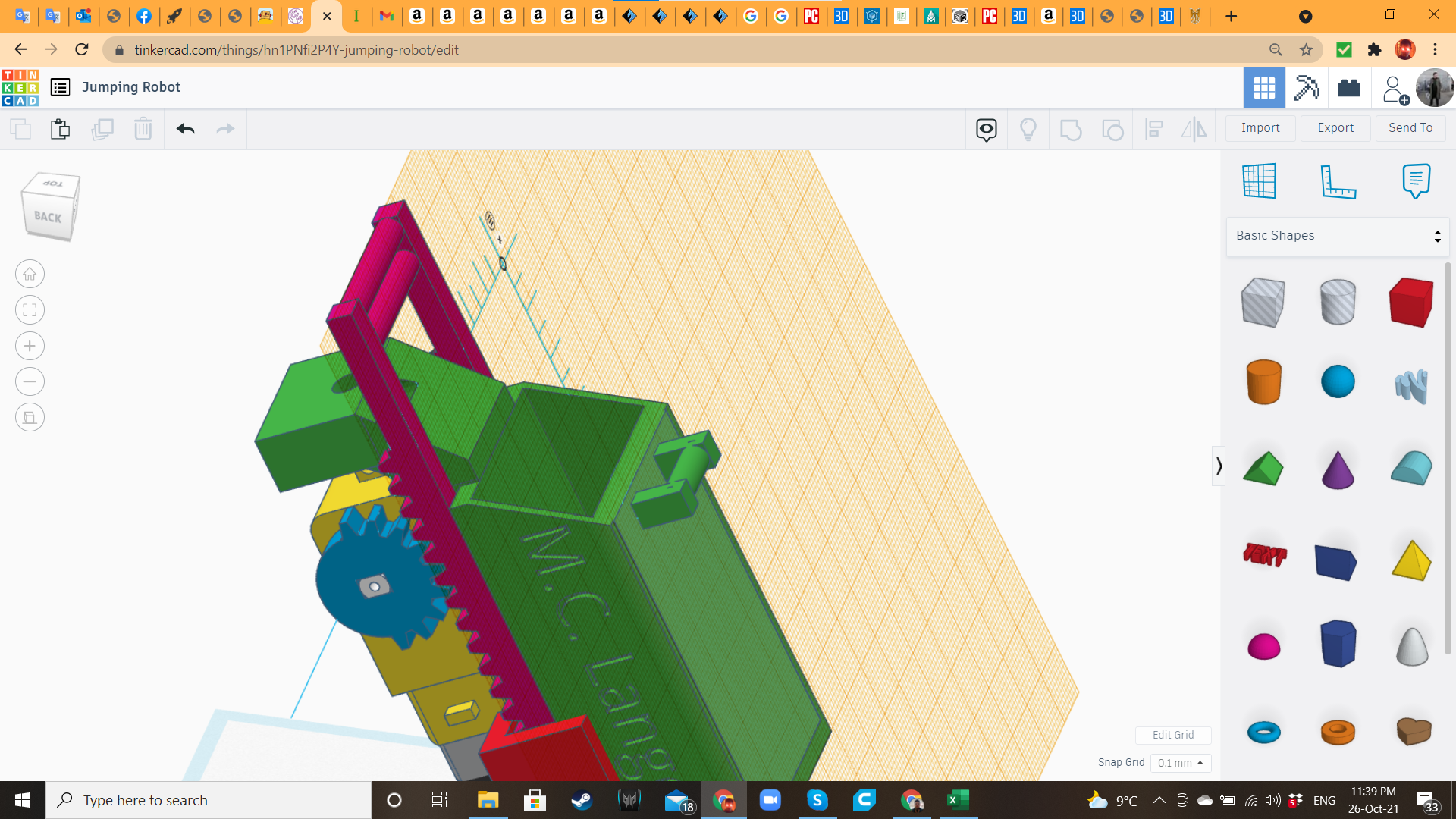 Tinkercad Robotics for School: Gerbil, the Jumping Robot! : 18 Steps ...