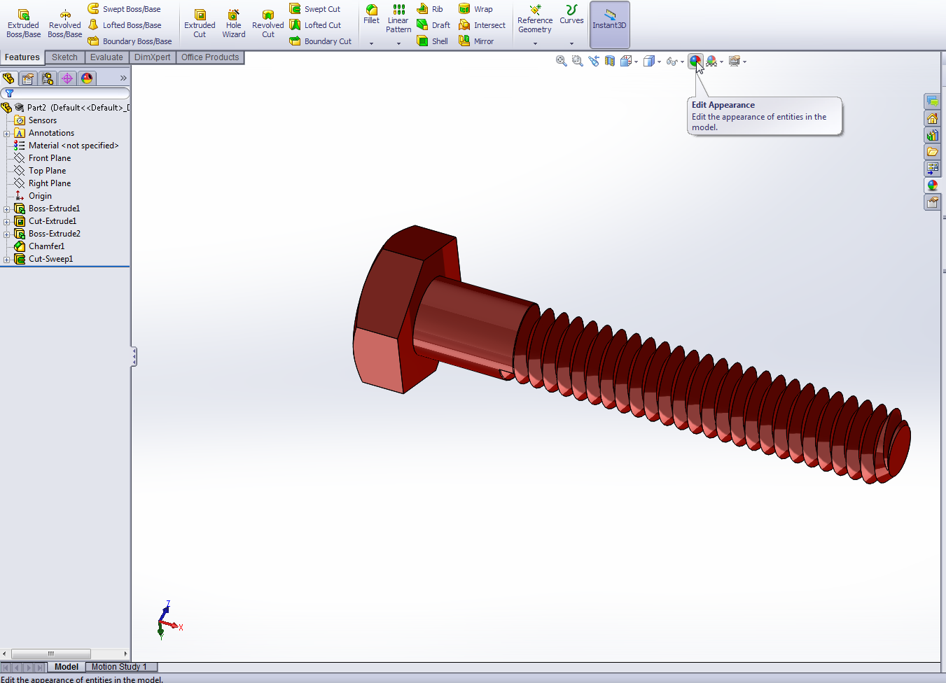 How to Make Bolt on SolidWorks in Three Minutes? : 10 Steps - Instructables