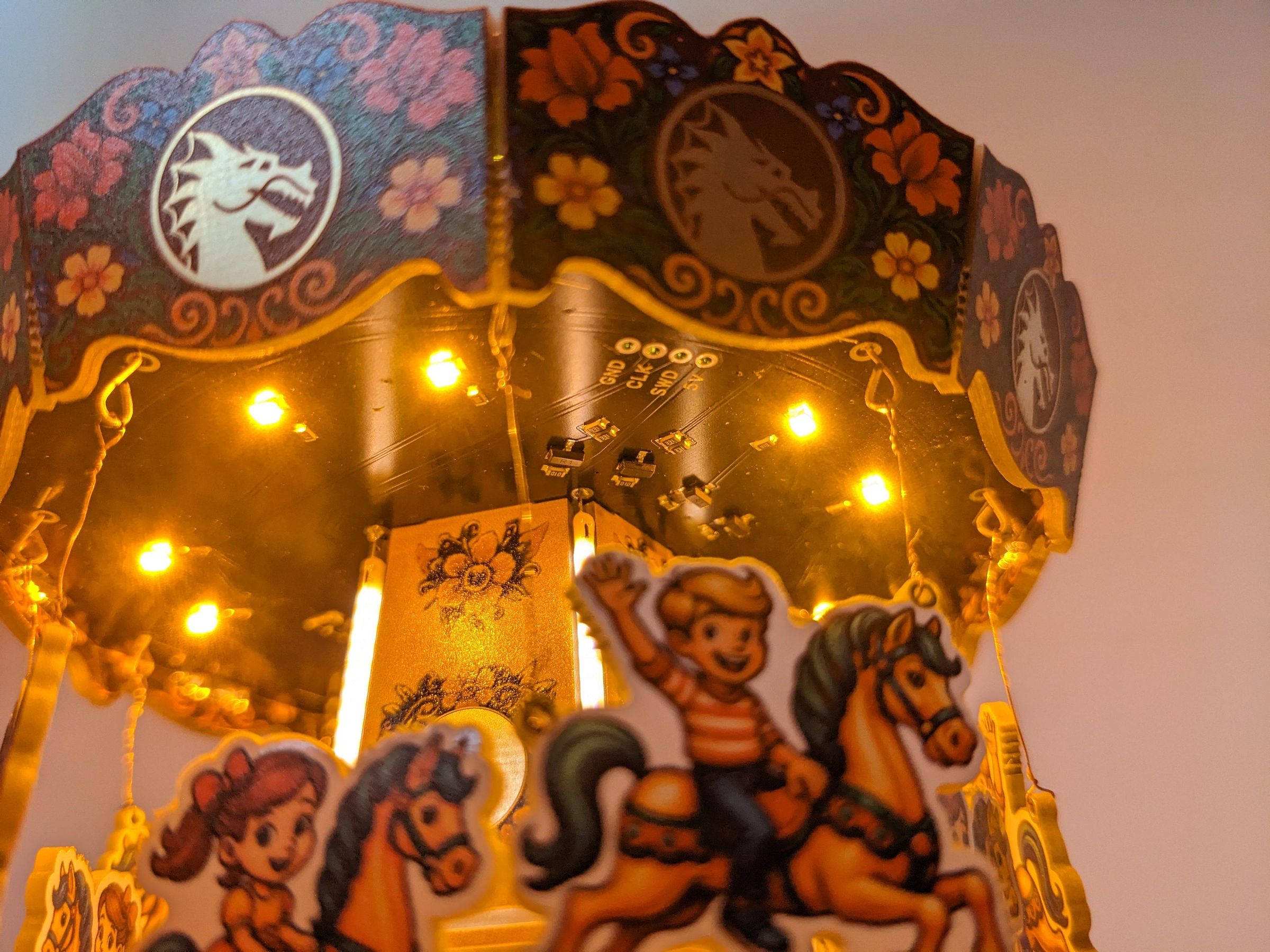 Colorful Carousel Made Entirely With PCBs : 4 Steps (with Pictures ...