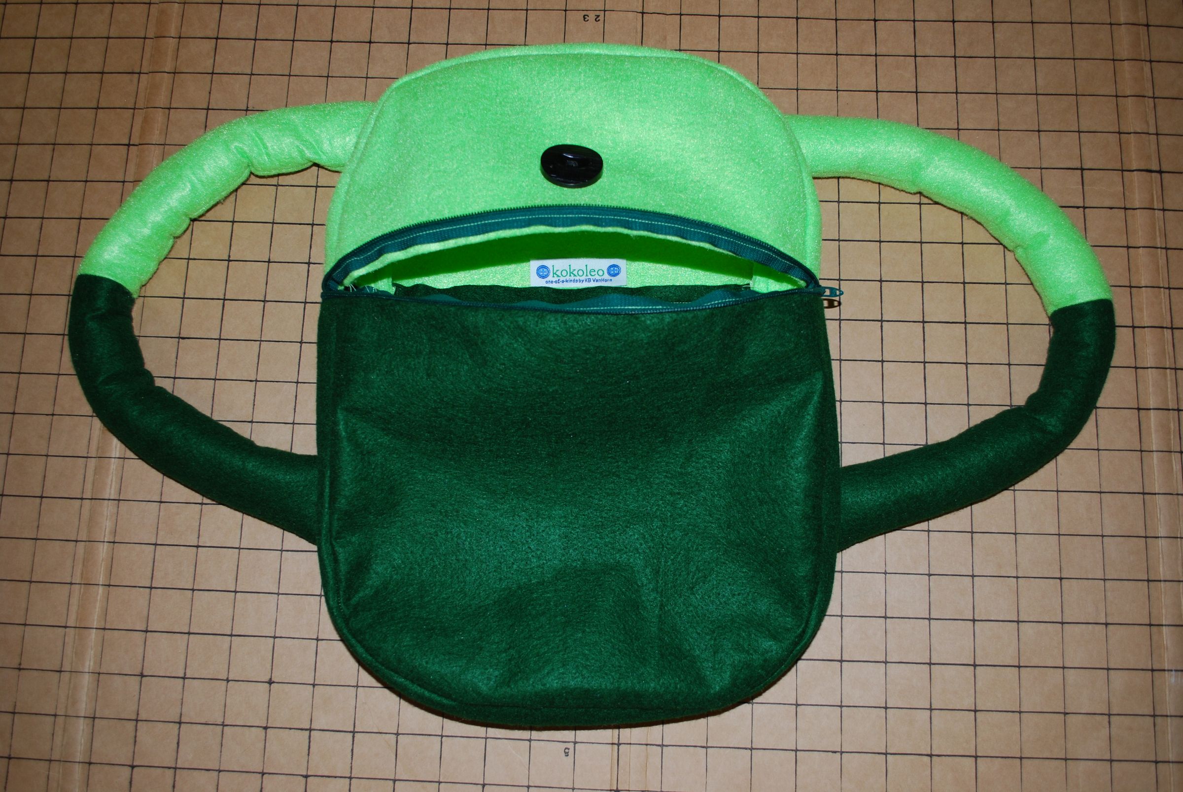Adventure Time! Finn Costume! Backpack (functional, With Zipper Opening ...