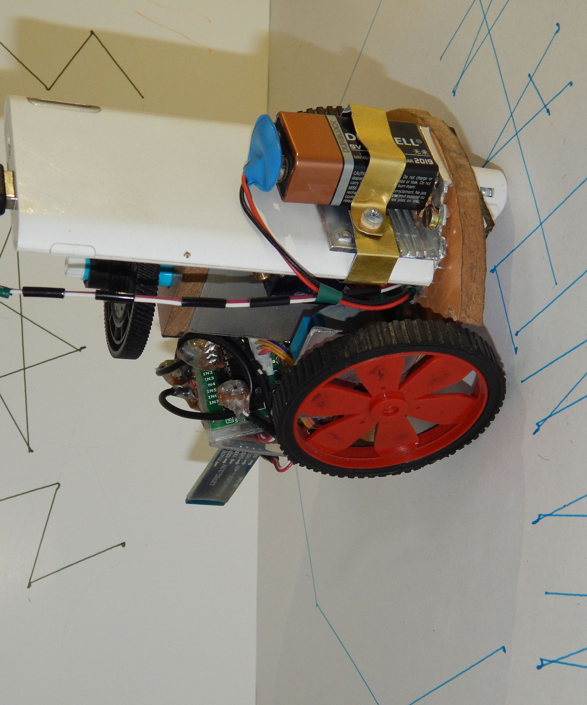 Trash Built BT Line Drawing Bot - My Bot : 13 Steps (with Pictures ...