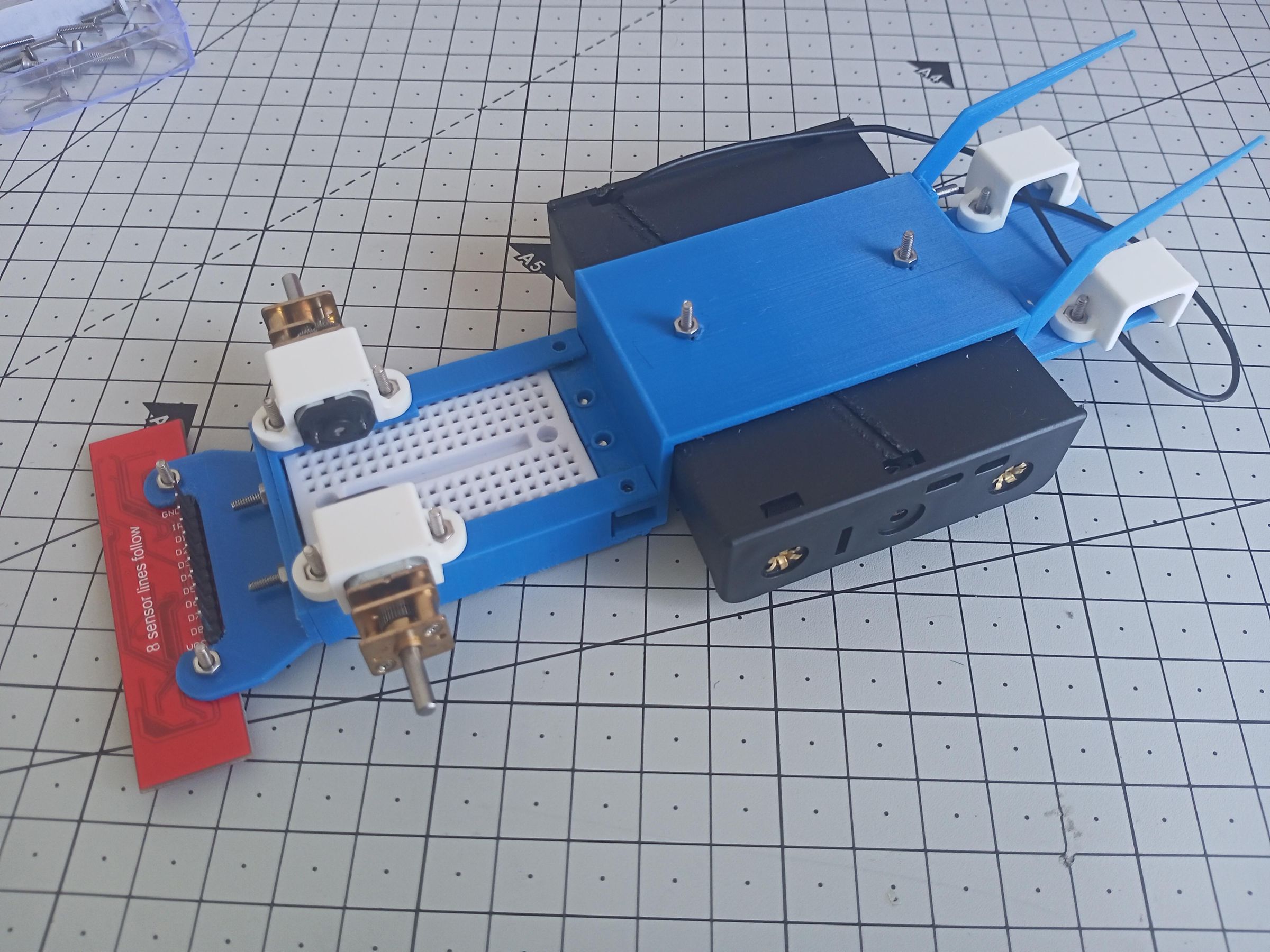 4 Wheel Drive Line Follower Robot : 37 Steps (with Pictures ...