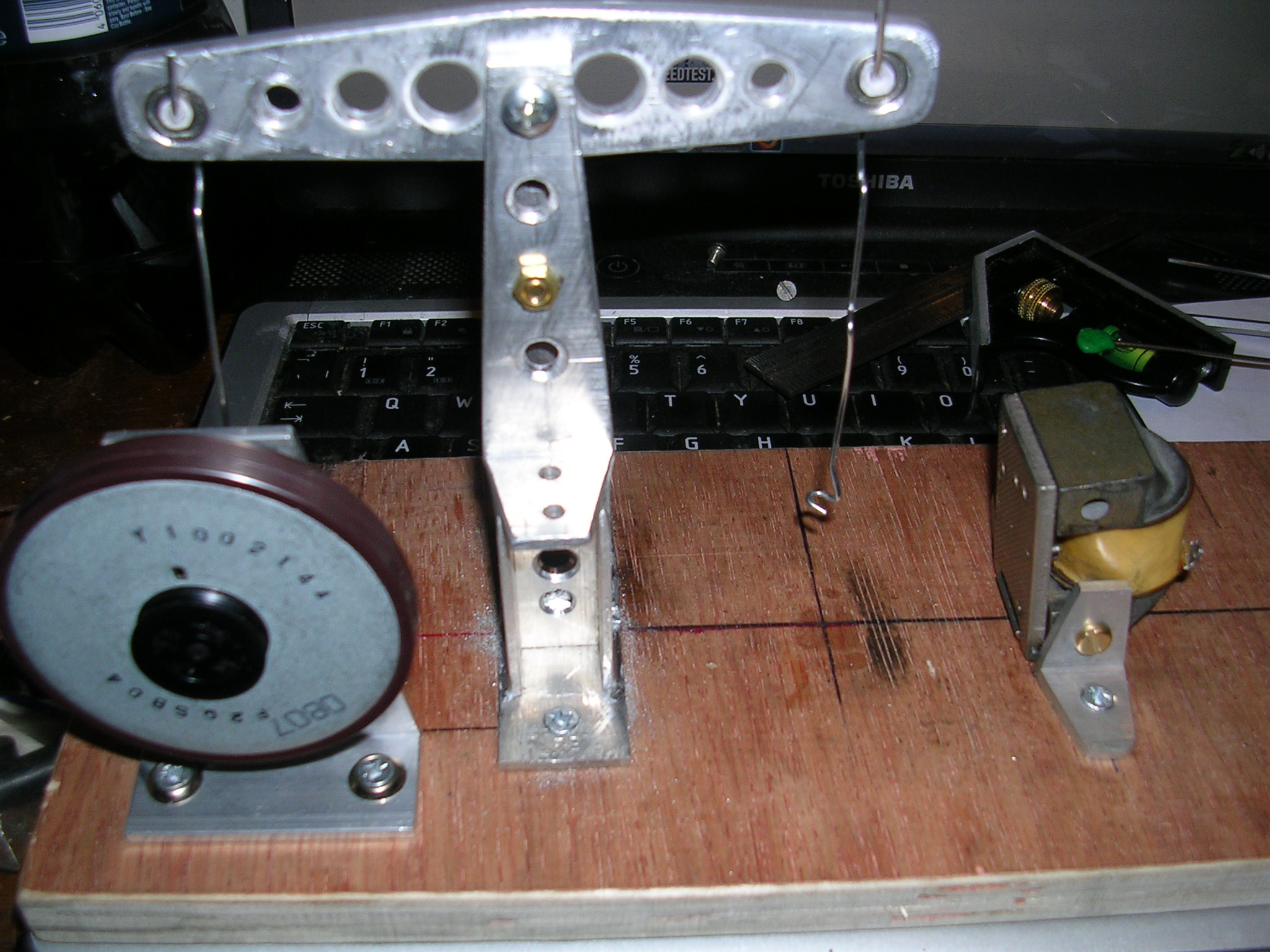 12V Solenoid Beam Engine, Built From Aluminium Scraps and Scavanged ...