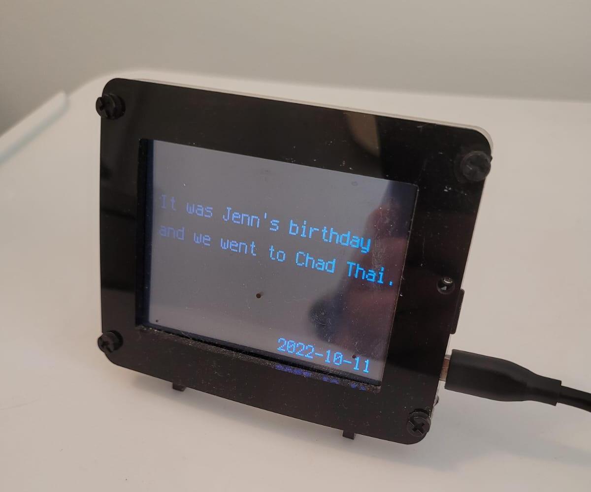 PyPortal "Presently" Gratitude List Display : 10 Steps - Instructables