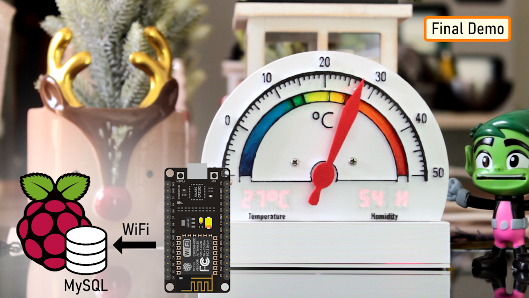 NodeMCU Based: 3D Printed Indoor Gauge Thermometer : 9 Steps (with ...