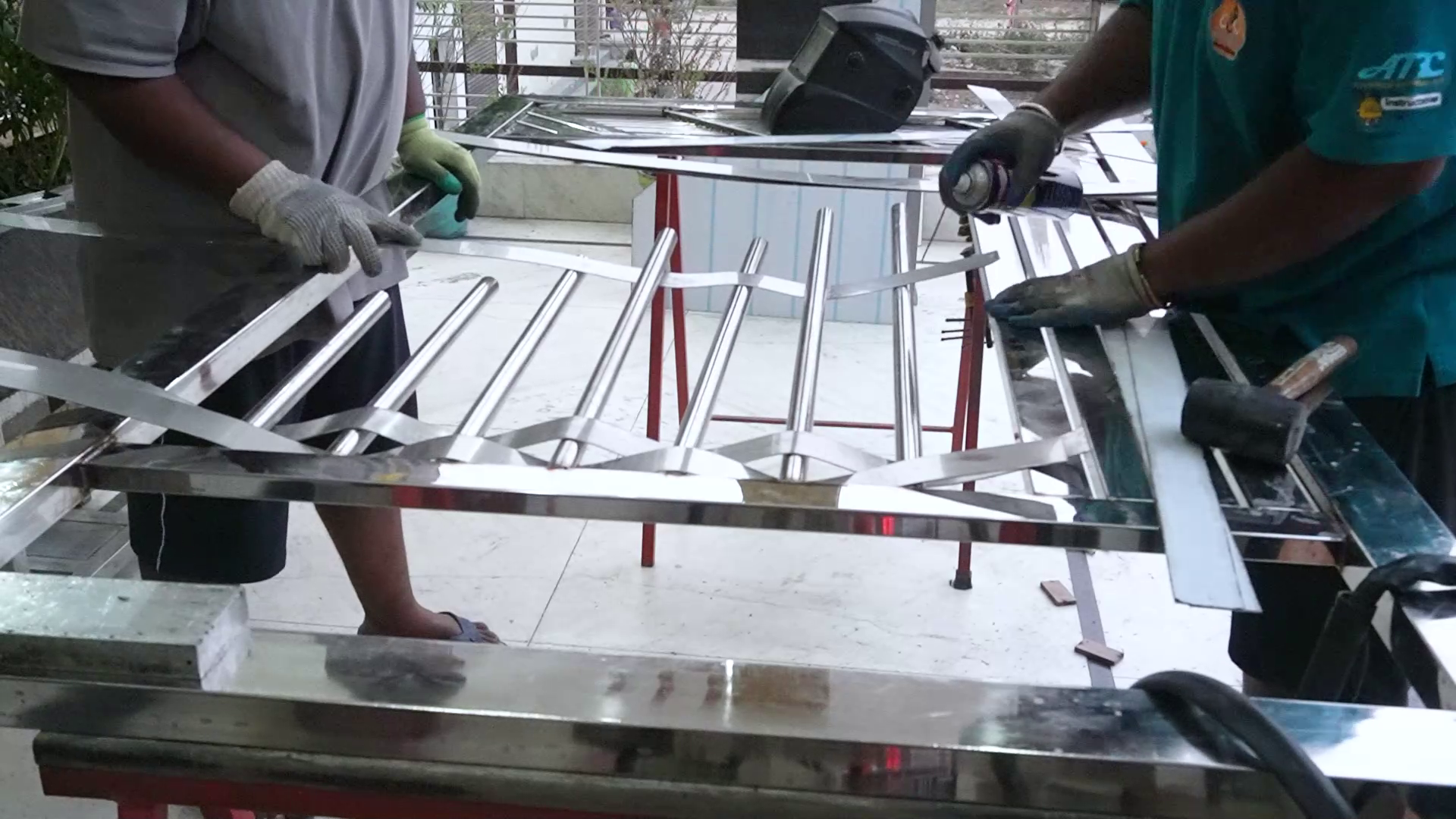 Stainless Steel Gate for Workshop : 15 Steps (with Pictures ...