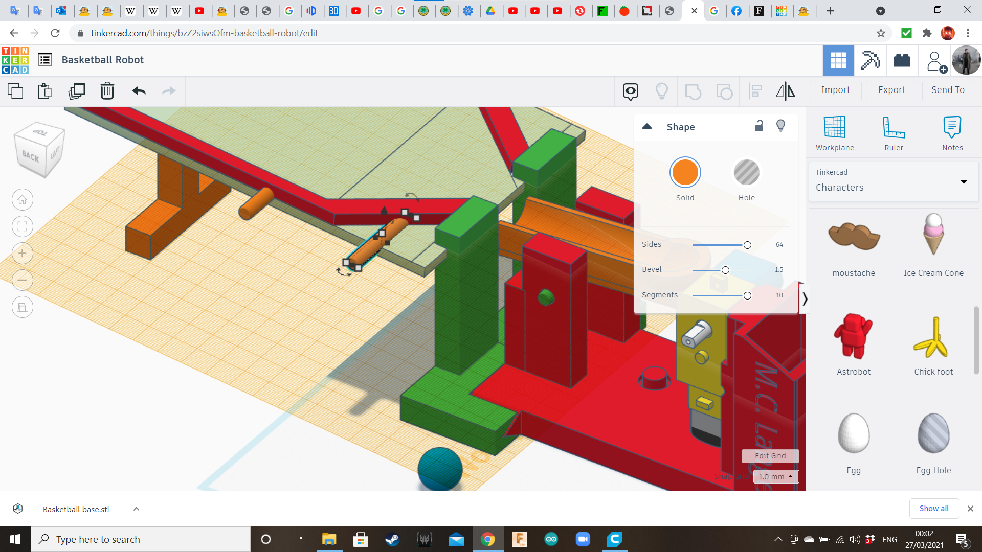 Tinkercad Robotics for School: Basketball Machine! : 16 Steps (with ...