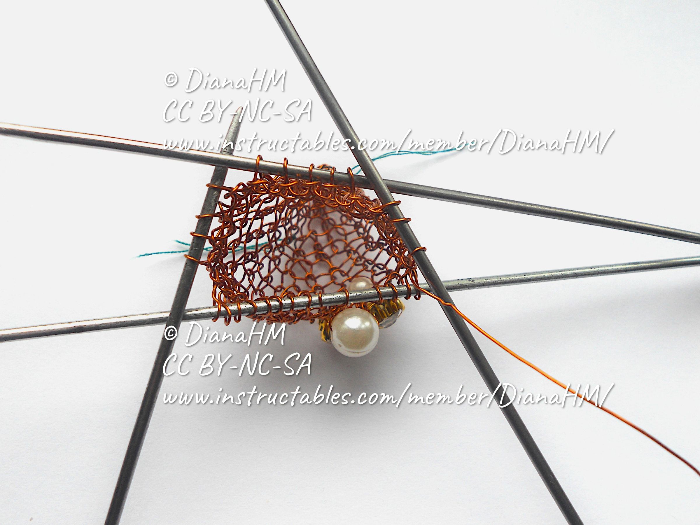 Knitted Wire Heart Pendant : 16 Steps (with Pictures) - Instructables