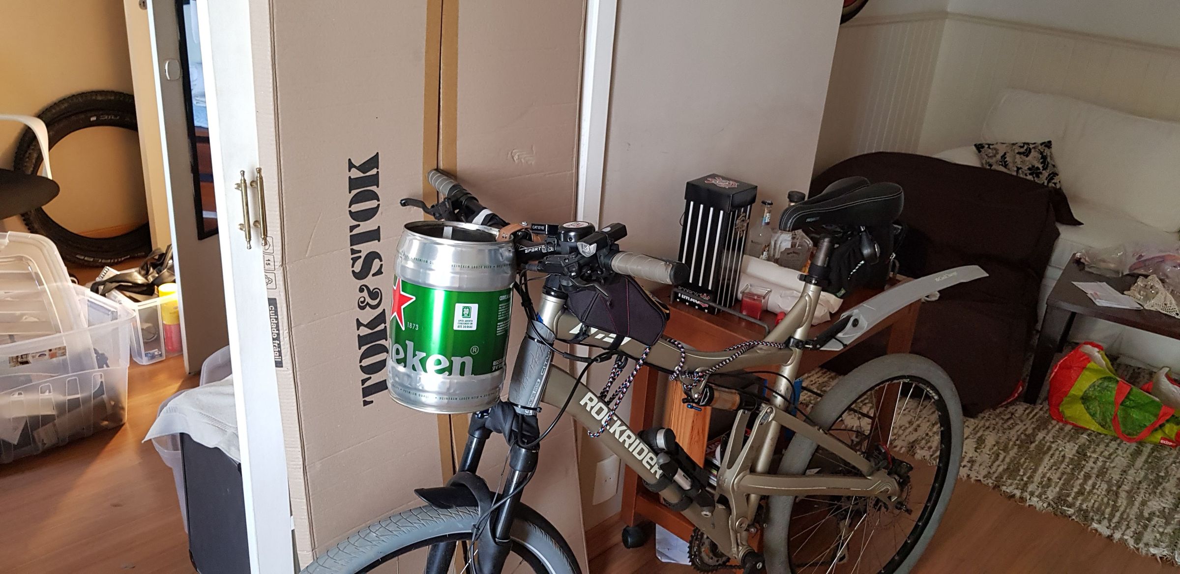 Heineken Keg Bicycle Basket : 3 Steps - Instructables