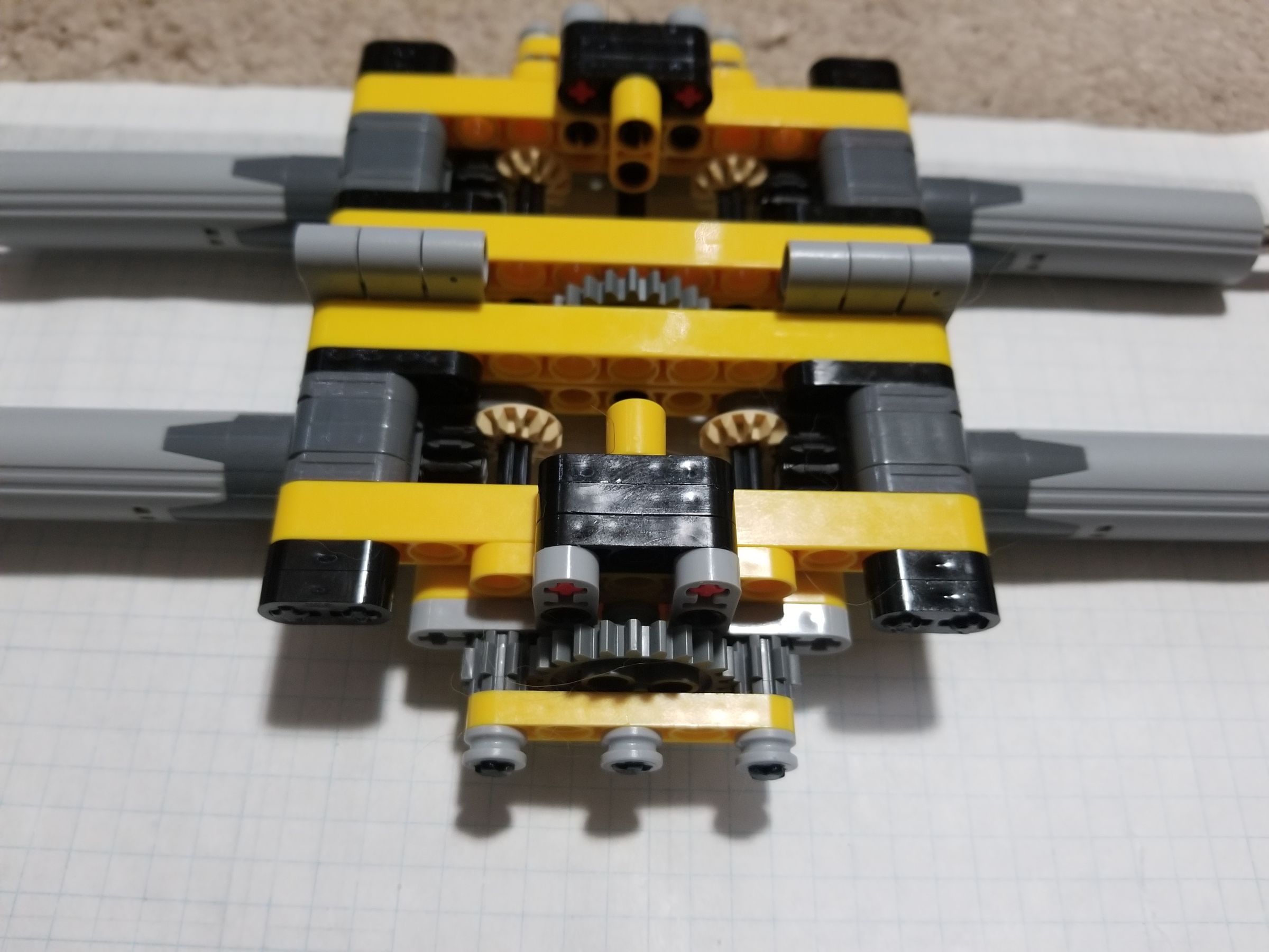 Lego Technic Back to Back Double Actuator Build : 9 Steps (with ...