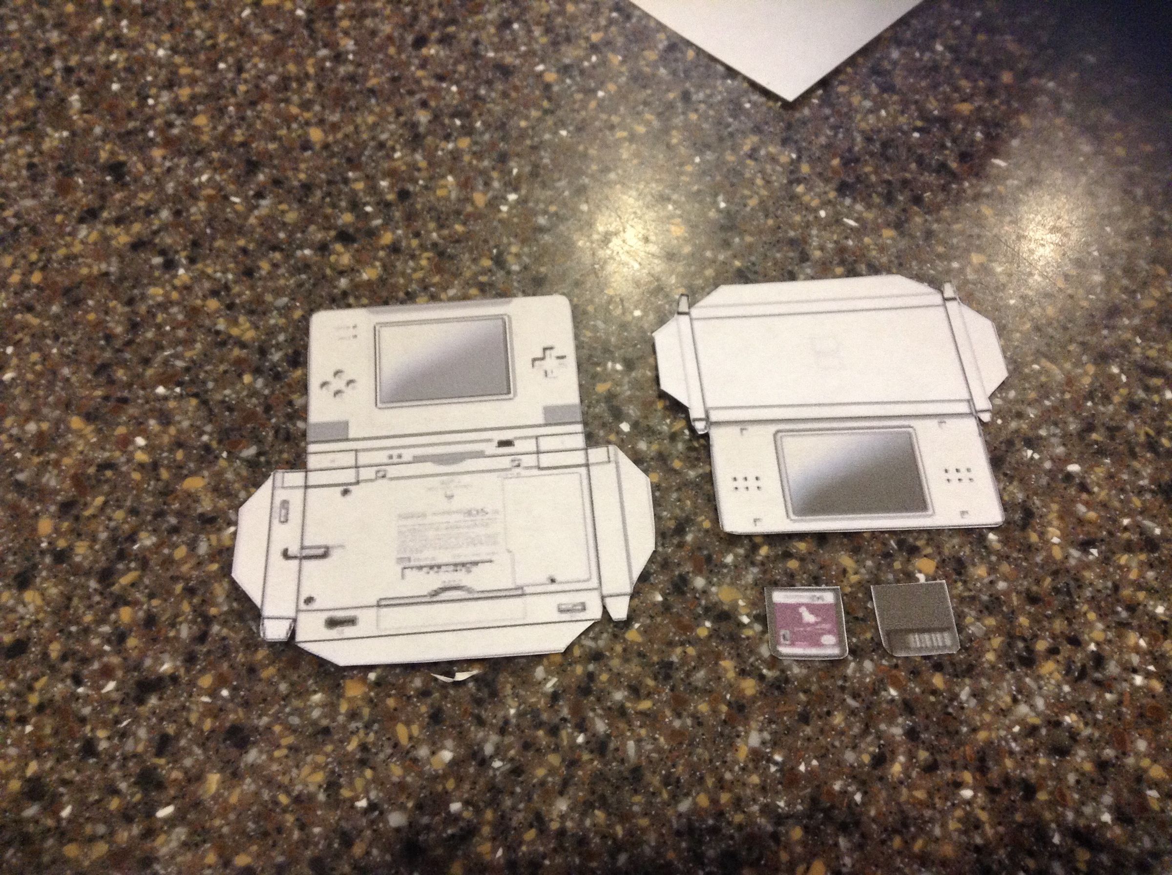 Nintendo Ds Papercraft Printable Papercraft Nintendo Printable
