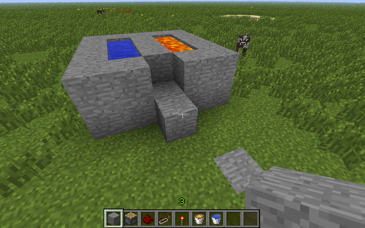 How to Make a Simple Automatic Minecraft Cobblestone Generator ...