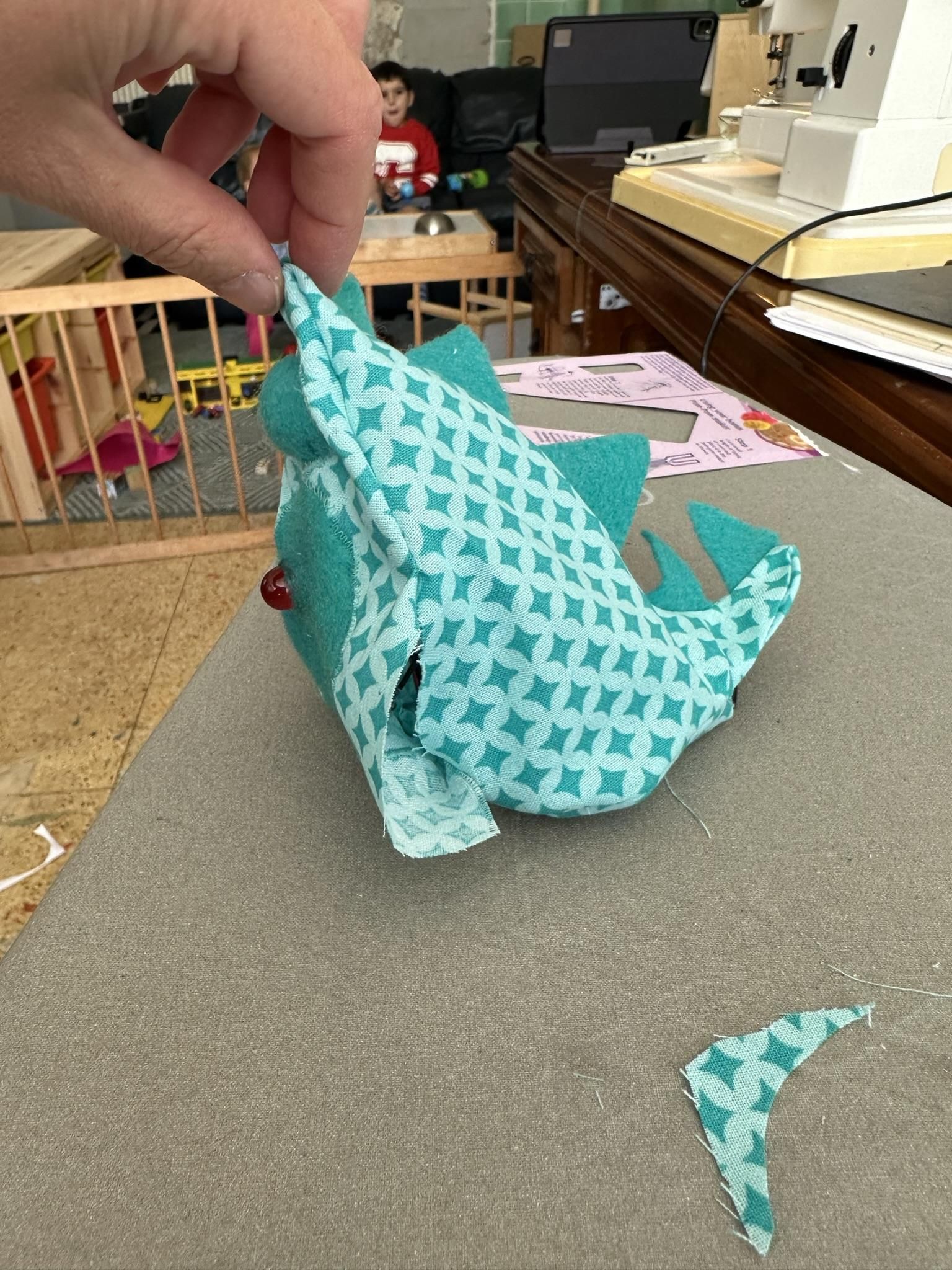 Soft-sensor-saurus | an E-textile Soft Sensor Soft Toy With LED Light ...