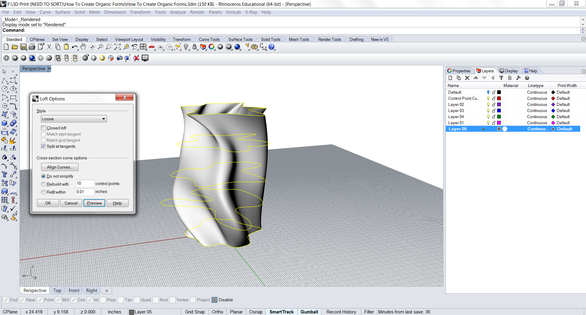 How to Create 3D Printed Organic Forms and Vases : 23 Steps (with ...