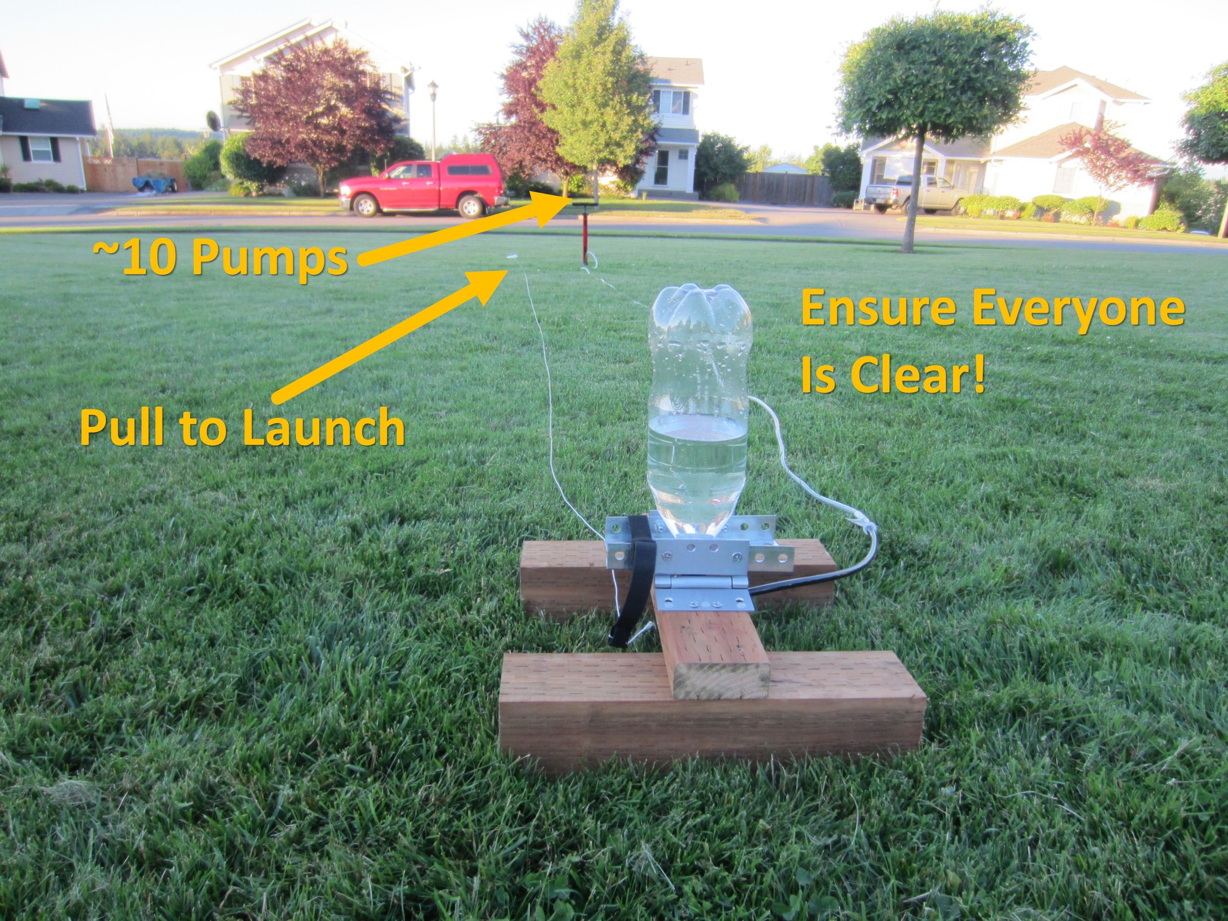 2 Liter Bottle Water Rocket and Launcher Pad : 15 Steps (with Pictures ...