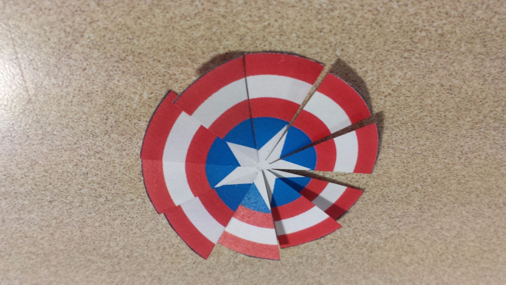 Diy Mini Captain America Shield : 6 Steps (with Pictures) - Instructables