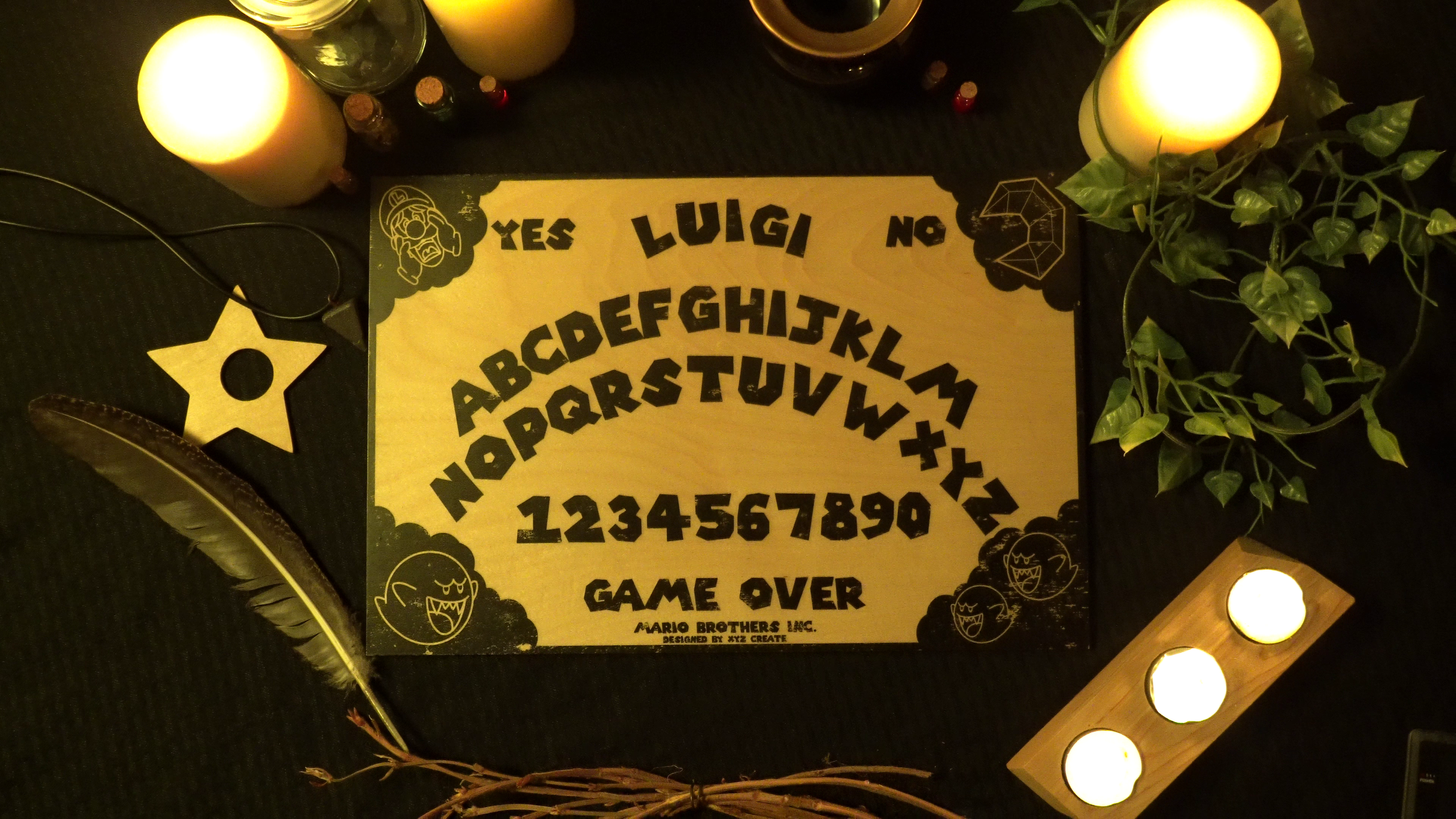 Custom Wooden Ouija Board // Luigi Board : 10 Steps (with Pictures ...