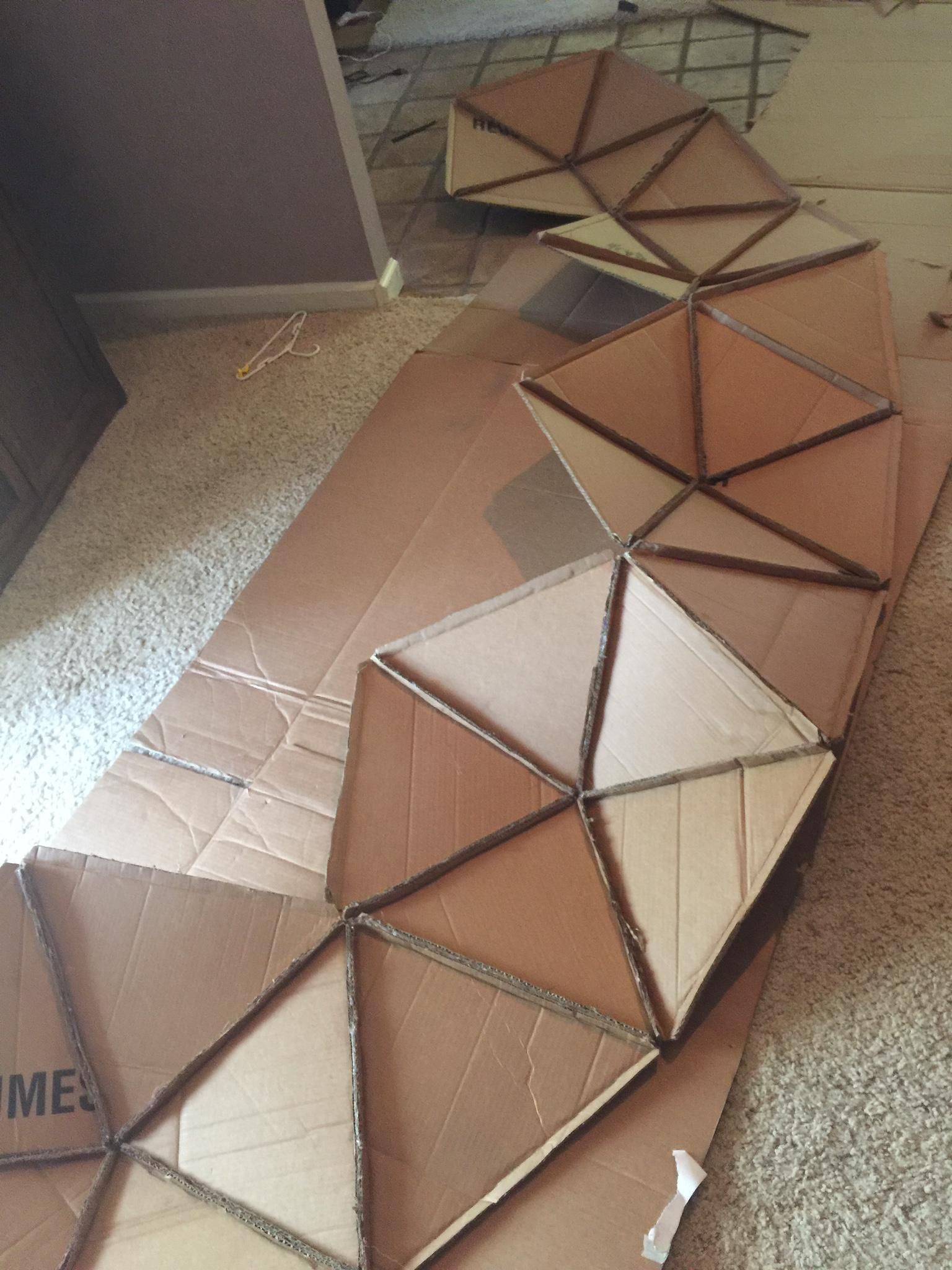 Cardboard Geodesic Dome : 7 Steps (with Pictures) - Instructables