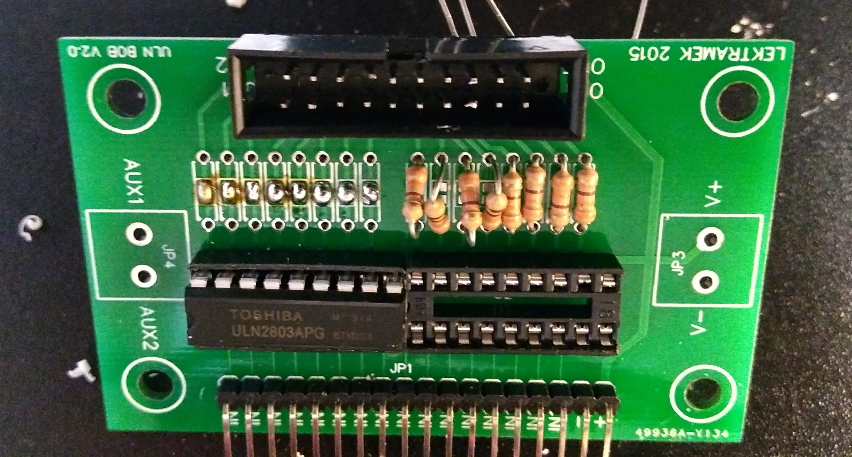 16 Channel ULN2XXX Darlington Transistor Array Breakout Board : 6 Steps ...