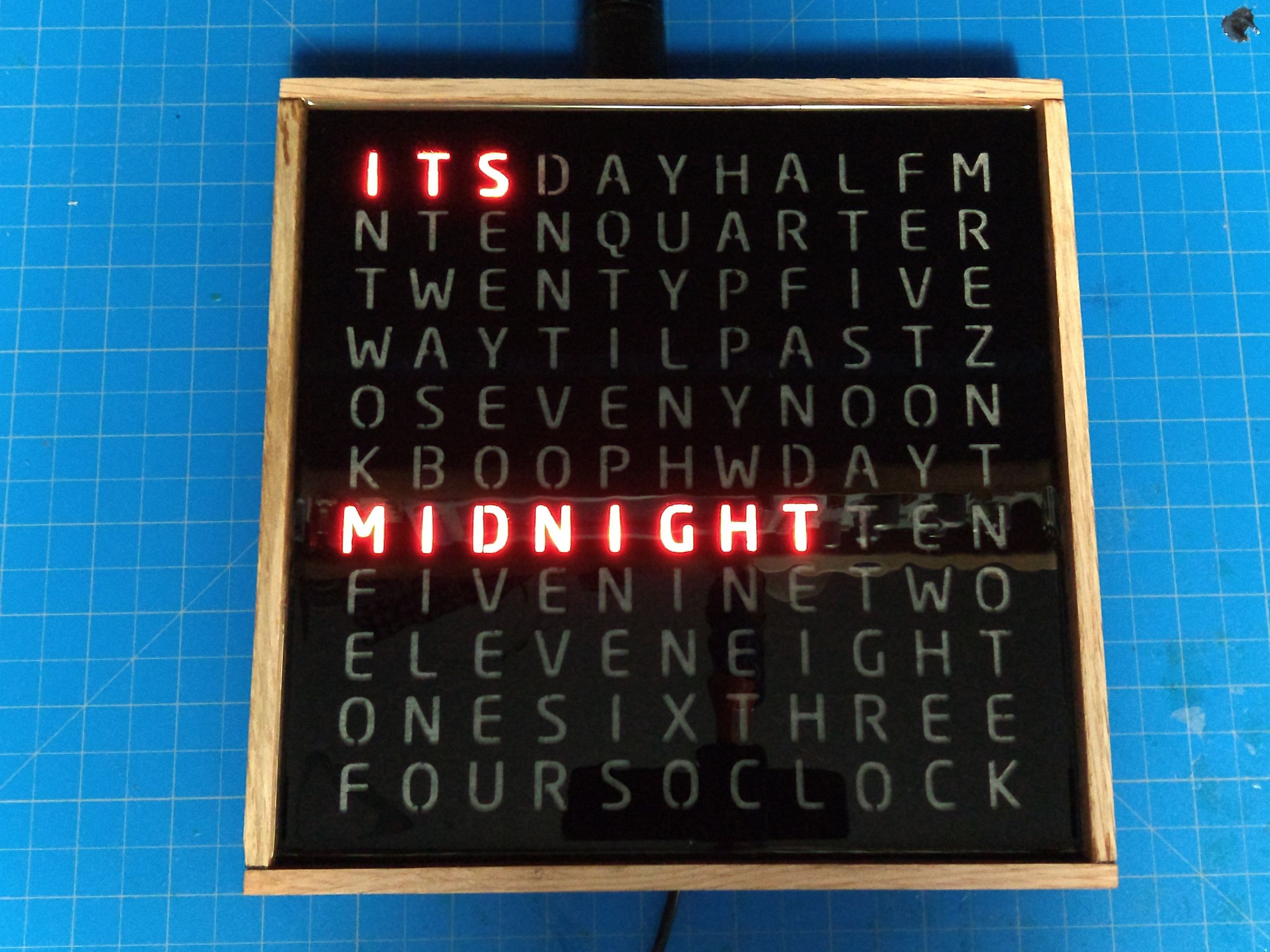 Word Clock : 21 Steps (with Pictures) - Instructables