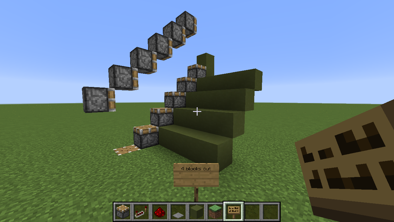 Minecraft: Simple Working Escalator Tutorial : 3 Steps - Instructables