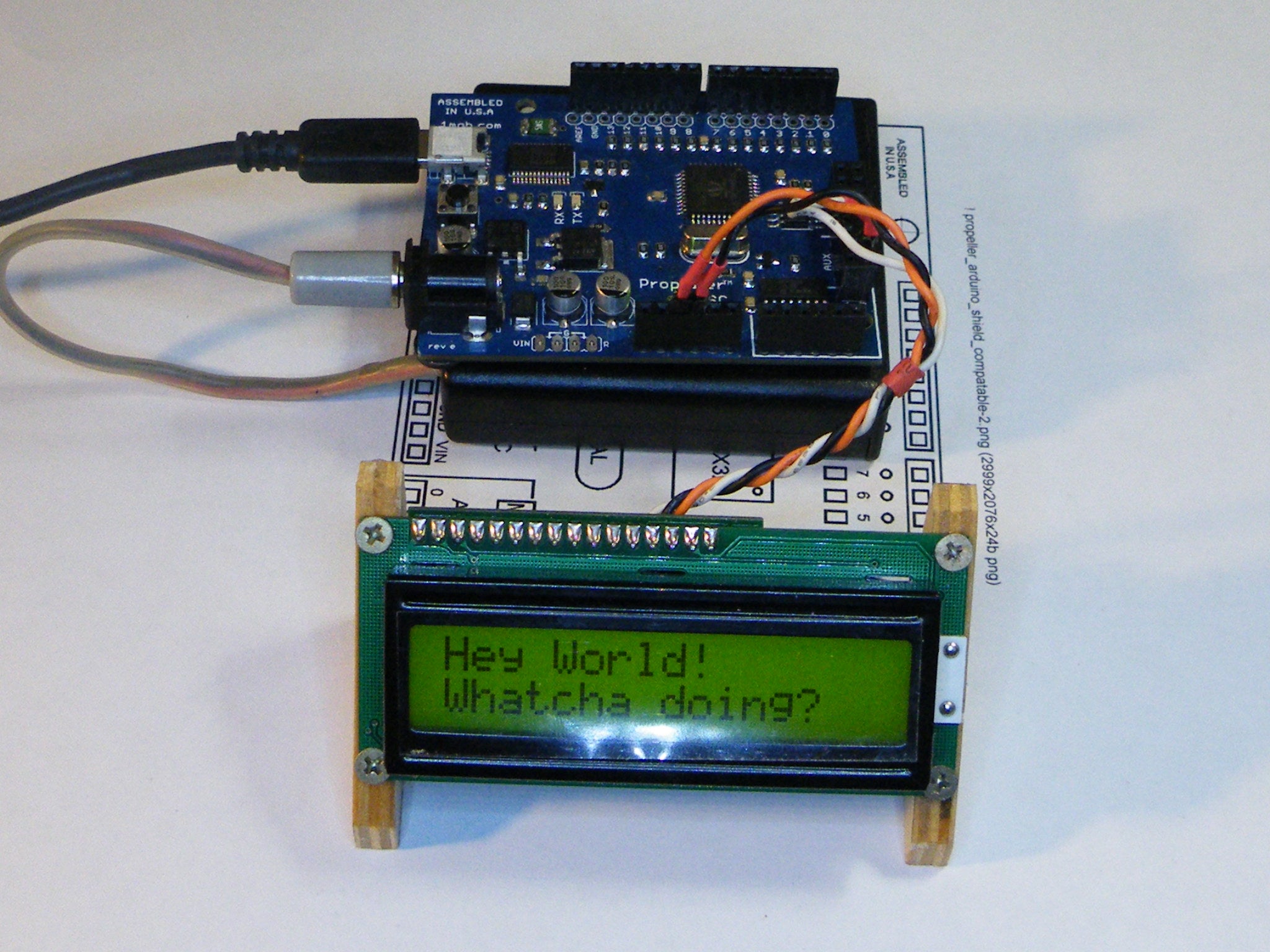 Propeller Power For The Arduino Instructables