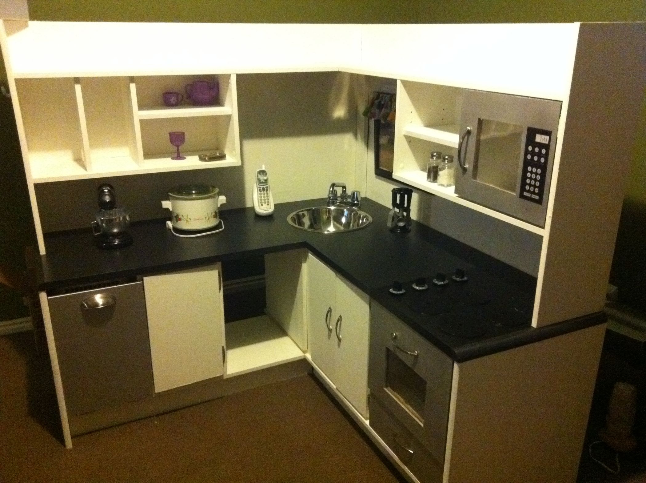 Handmade Kids Wood Kitchen for Under $100 : 11 Steps (with Pictures ...