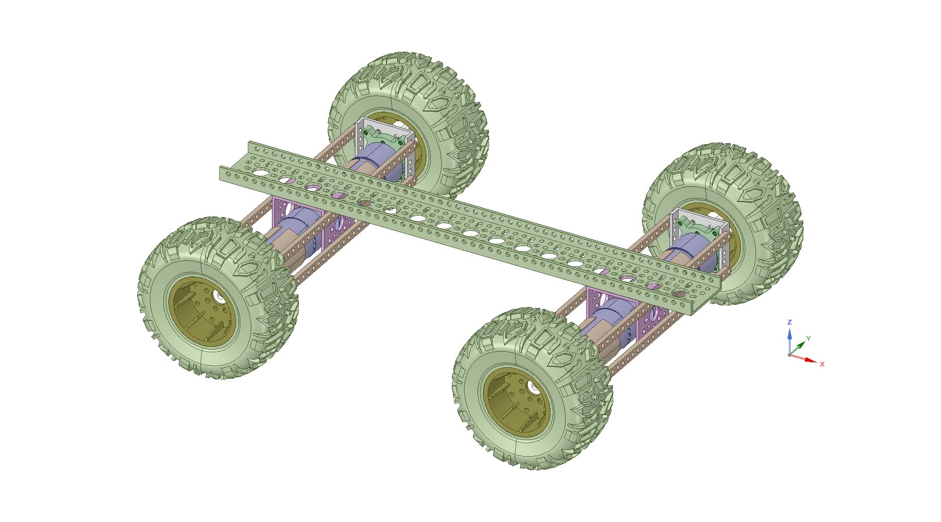 Minimal Four X 12 Volt Rover Chassis With GoBILDA : 10 Steps ...
