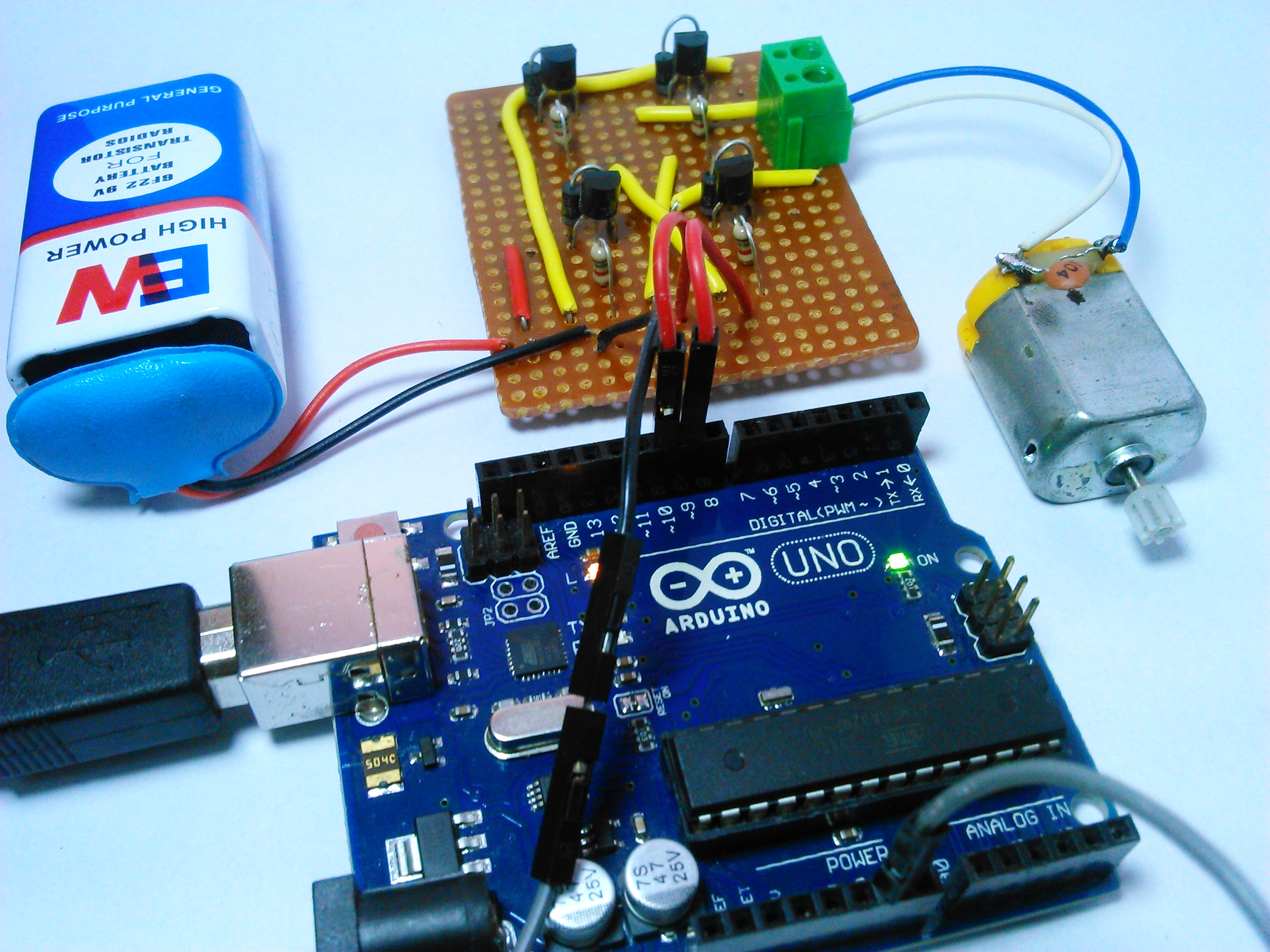 H Bridge Motor Driver for Arduino Using Transistors : 11 Steps (with ...