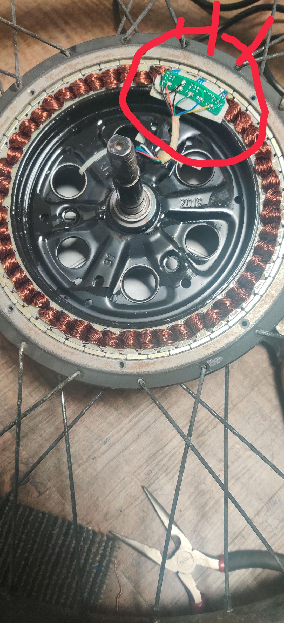 Electric Bike Hub Motor - How to Replace a Hall-effect Sensor : 5 Steps ...