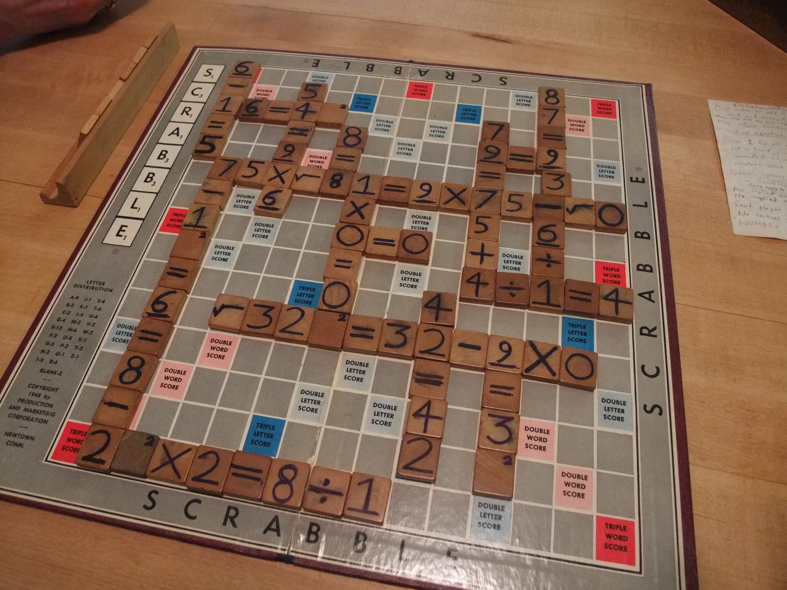 Number Scrabble - the Game (aka: Math Scrabble) : 4 Steps (with ...