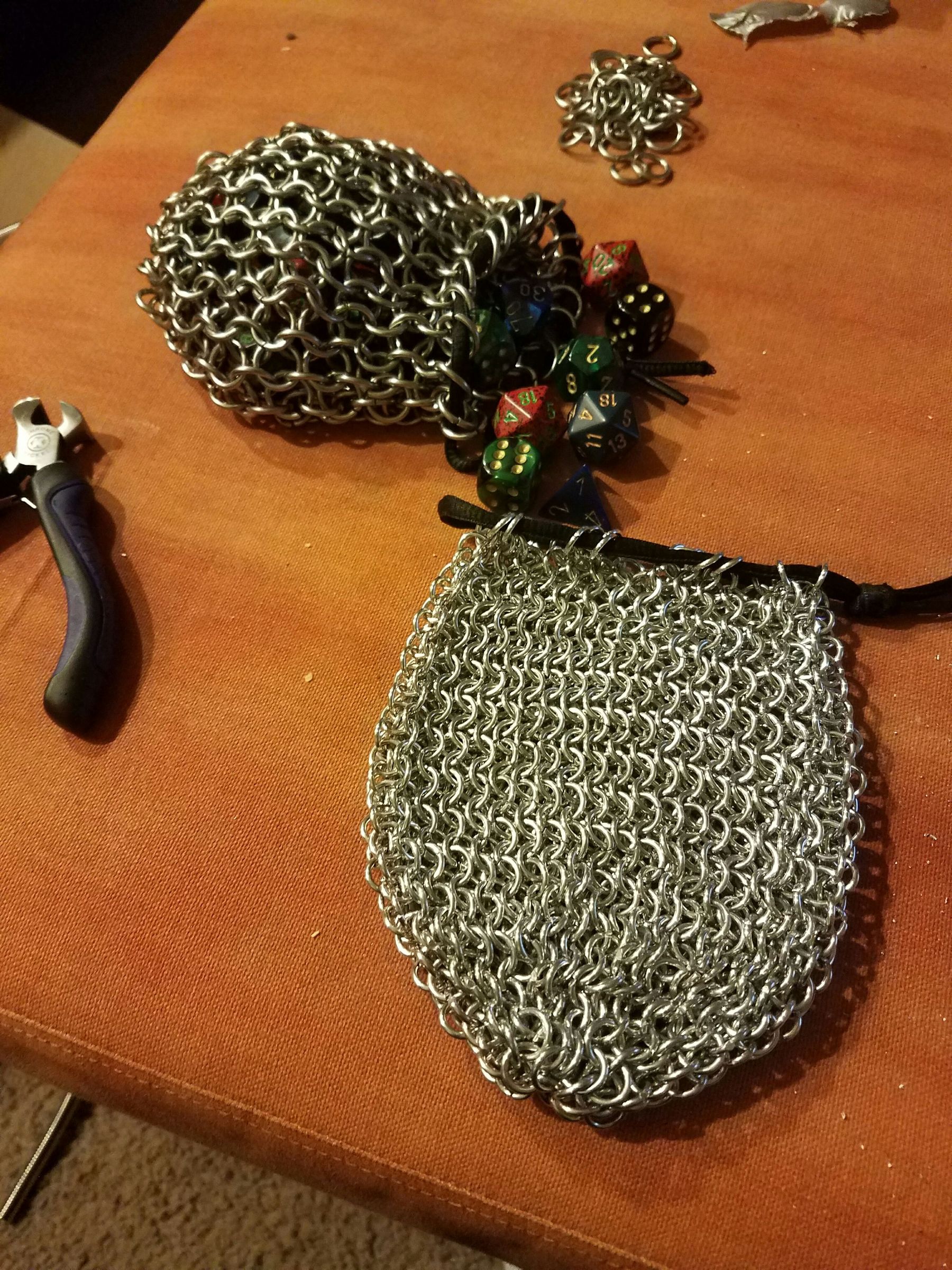 Legend of Zelda Triforce Chainmaille Dice Bag : 9 Steps (with Pictures ...