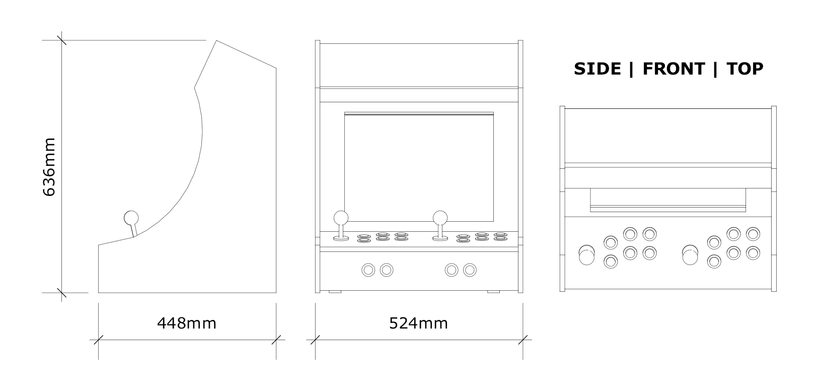 2-Player Bartop Arcade Machine (Powered by Pi) : 19 Steps (with ...