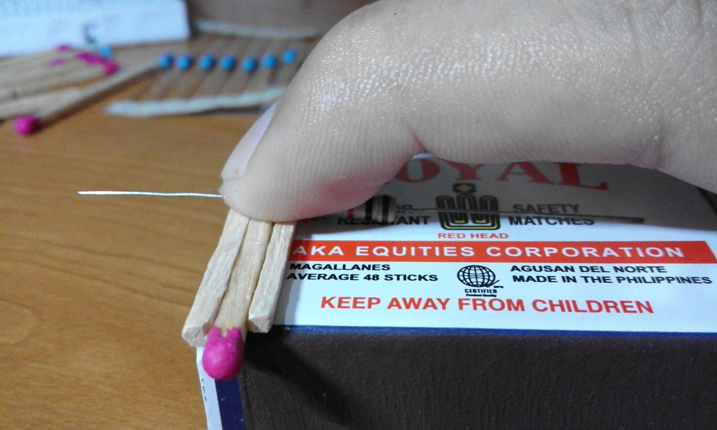 Electronic Component Lead Bending Tool (Matchsticks) : 3 Steps (with ...