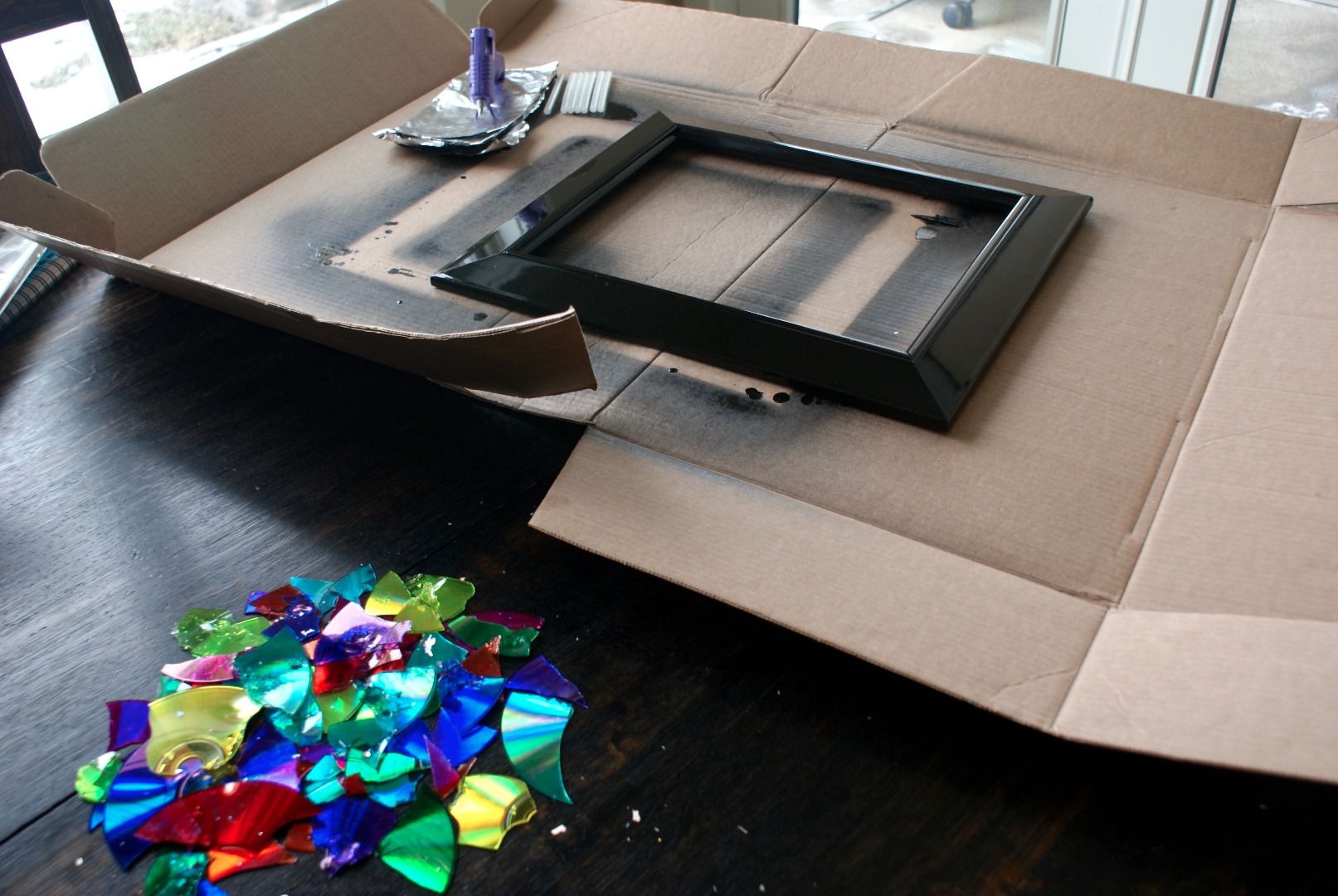 DIY Mimic Stained Glass Picture Frame : 12 Steps (with Pictures ...