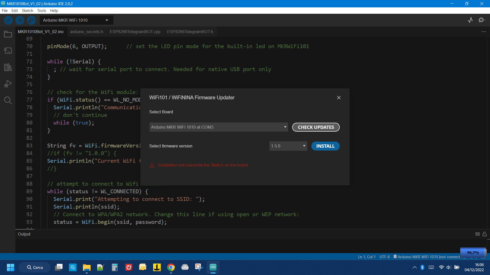 [IoT] Telegram Bot With Arduino MKR WiFi 1010 : 5 Steps - Instructables