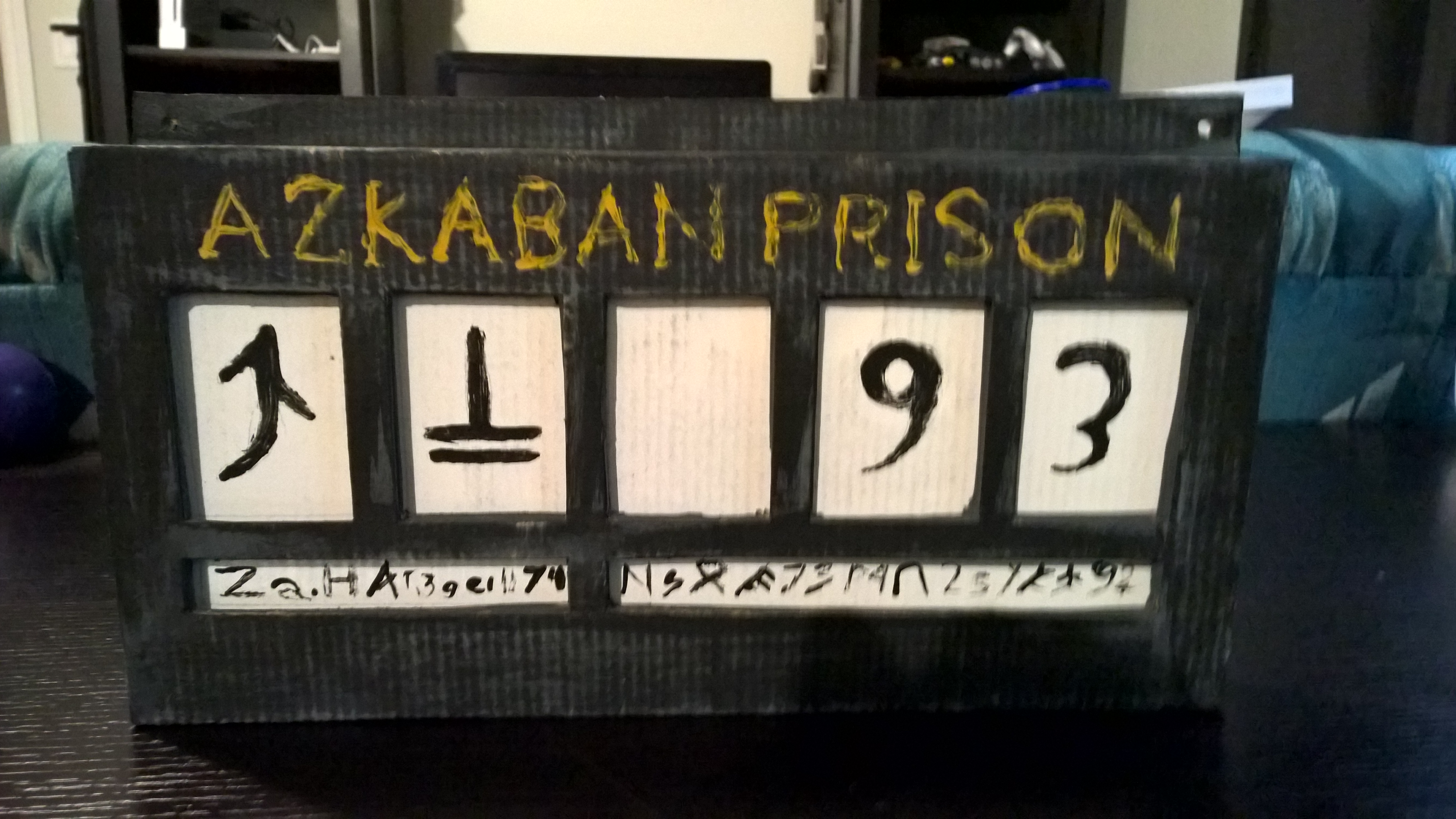Azkaban Prison Sign : 5 Steps (with Pictures) - Instructables