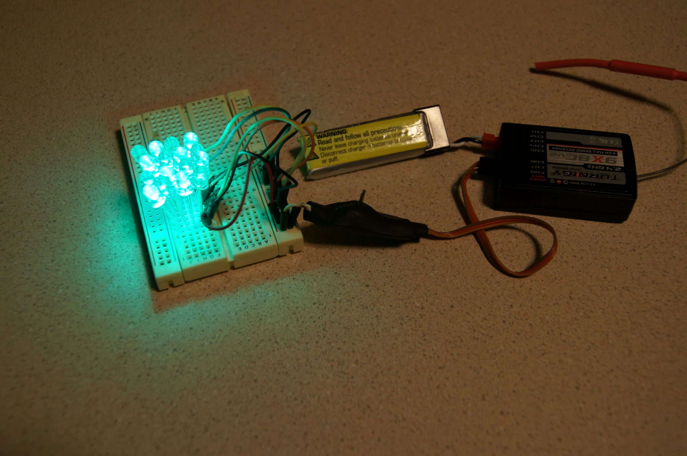 Convert a Servo to Switch on and Off LED's : 4 Steps - Instructables