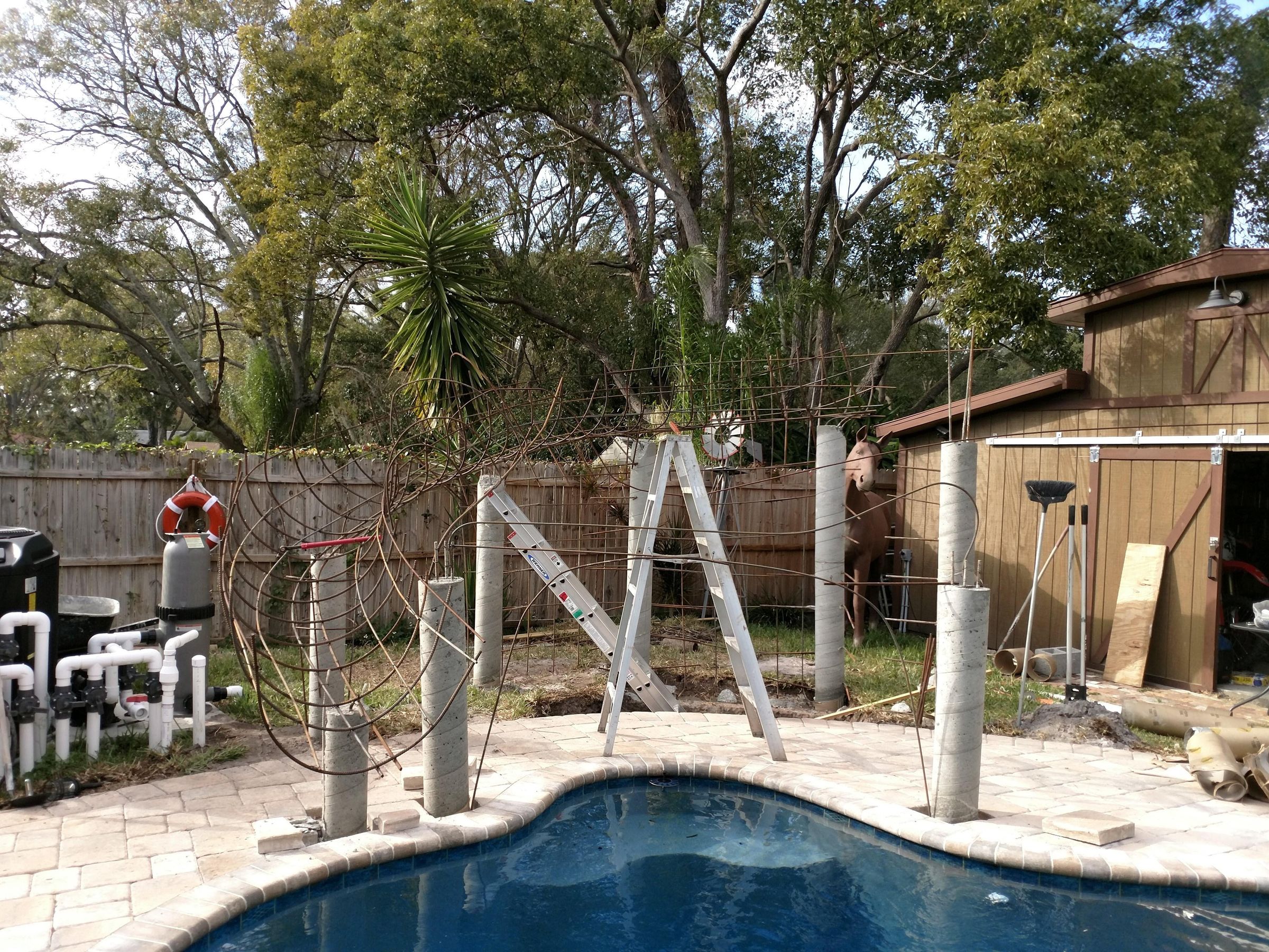 Backyard Pool Grotto With Slide and Hot Tub. : 8 Steps (with Pictures ...