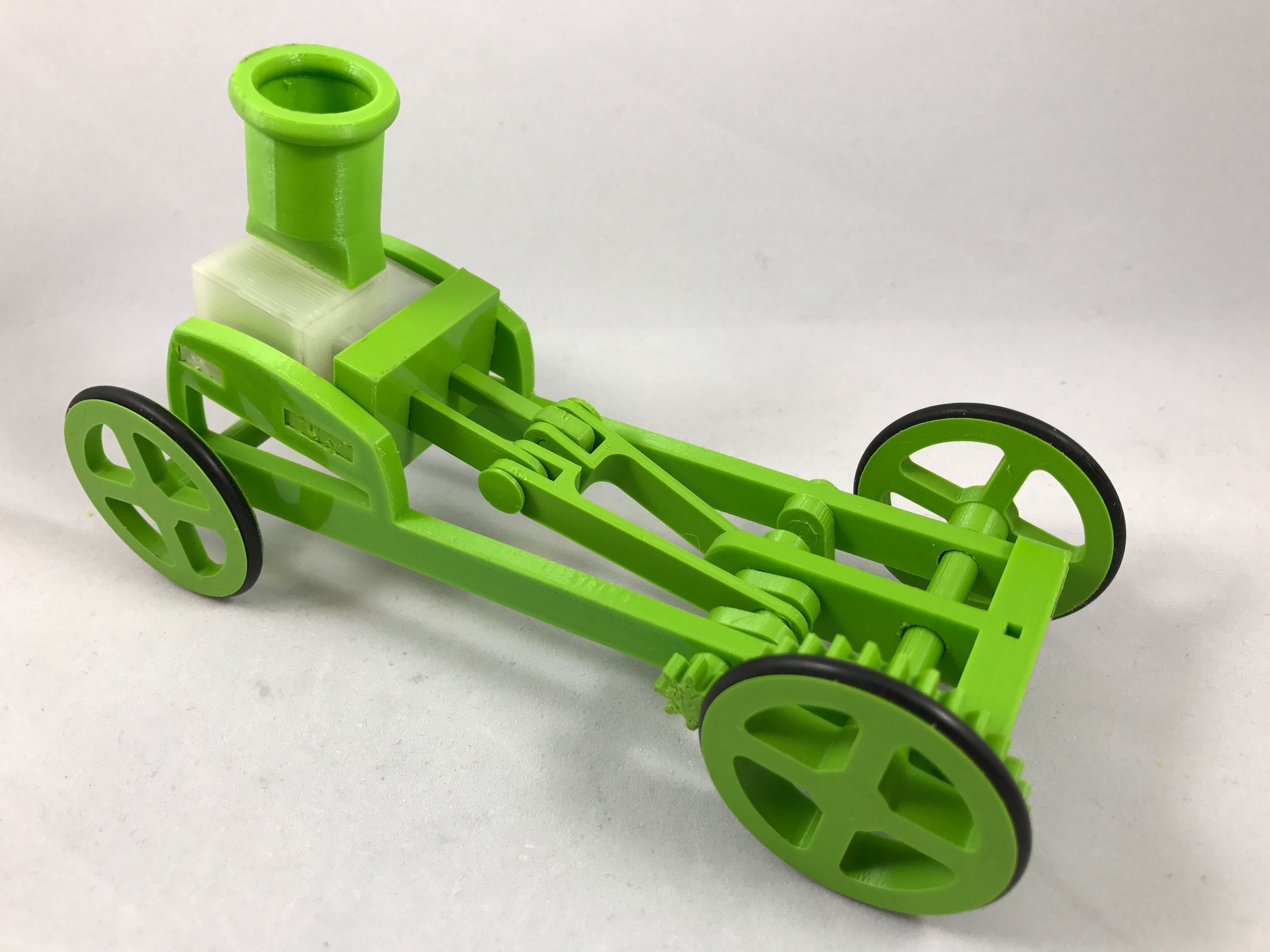 Balloon Powered Single Cylinder Air Engine Open Chassis : 5 Steps (with ...
