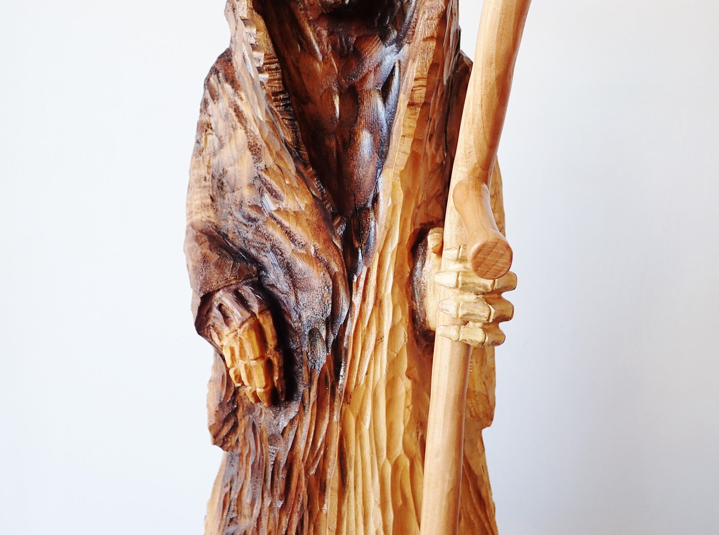 Grim Reaper Carved From a Walnut Log : 17 Steps (with Pictures ...