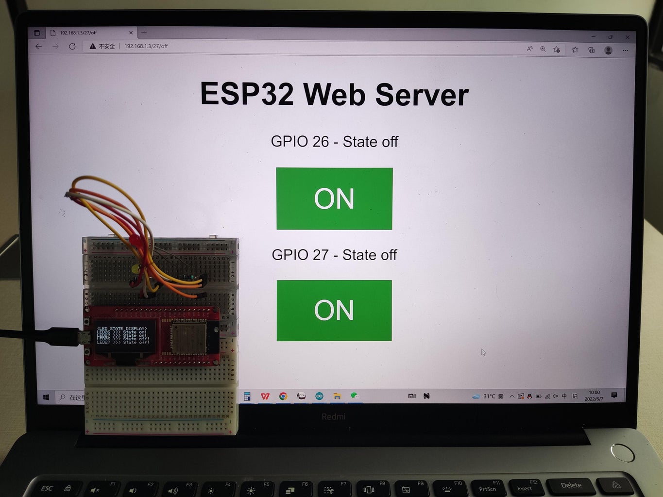 ESP32 Web Server: Controlling LED Lights : 7 Steps - Instructables ESP32 Web Server: Controlling LED Lights : 7 Steps - Instructables