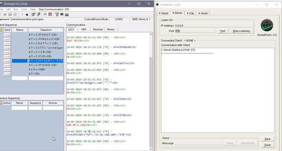 Tcpip Connection Over Gprs How To Send Data To Server Using Sim900a Module 4 Steps