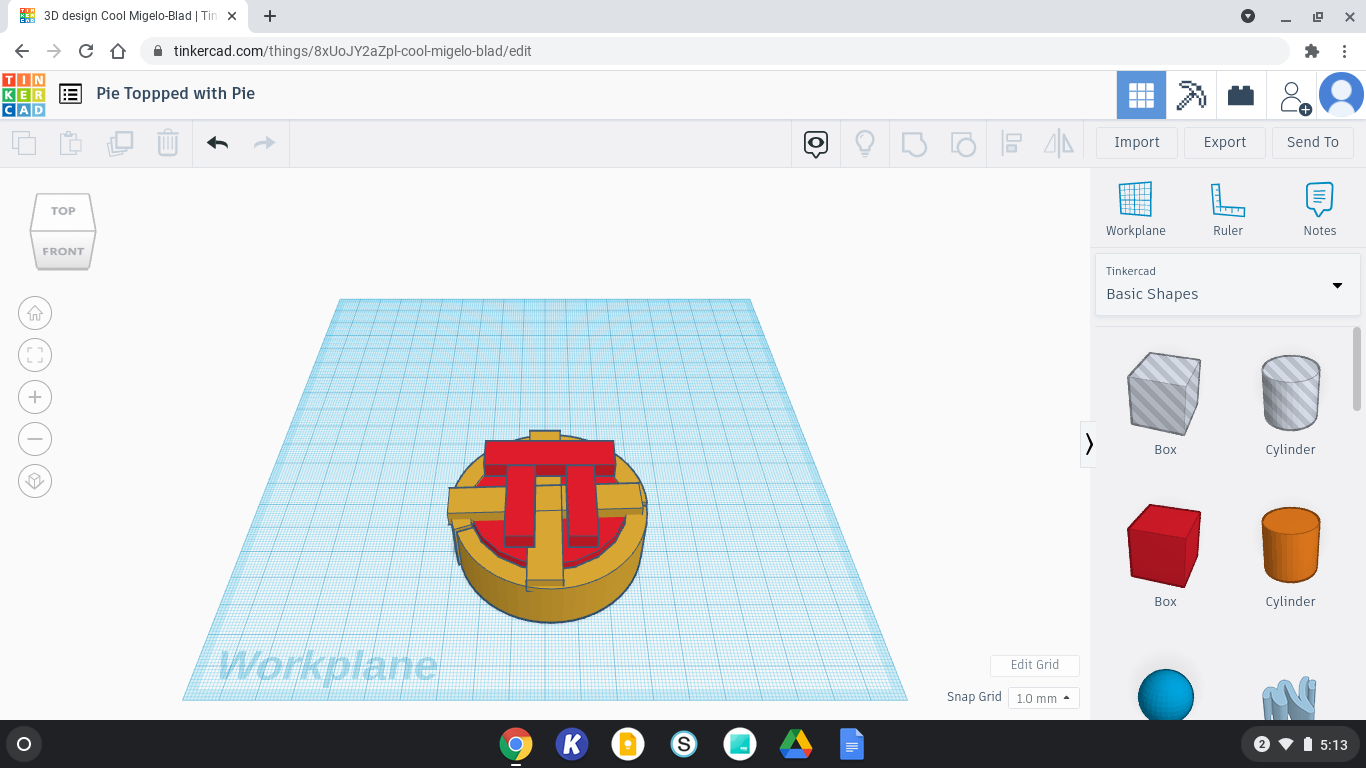 Pie Topped With Pi Using Tinkercad : 7 Steps - Instructables