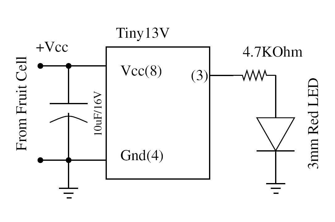 Tiny AVR Microcontroller Runs on a Fruit Battery : 9 Steps (with ...