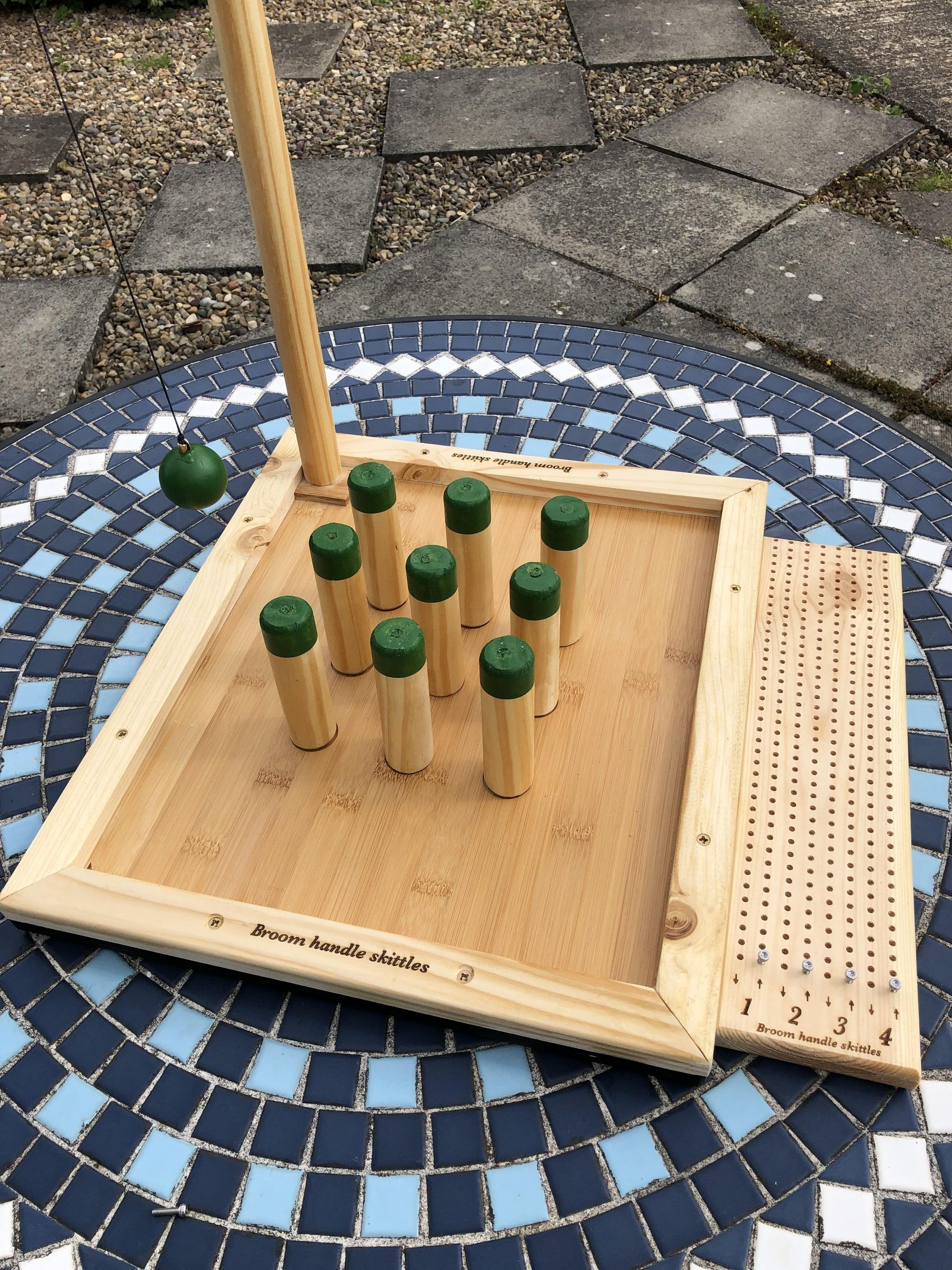 Broom Shaft Bar Skittles for the Garden : 5 Steps (with Pictures ...