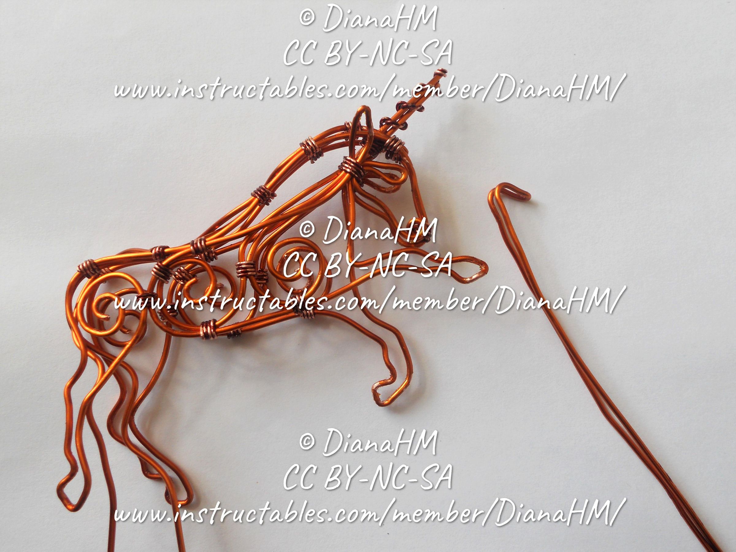 Copper Wire Unicorn Sculpture : 9 Steps (with Pictures) - Instructables